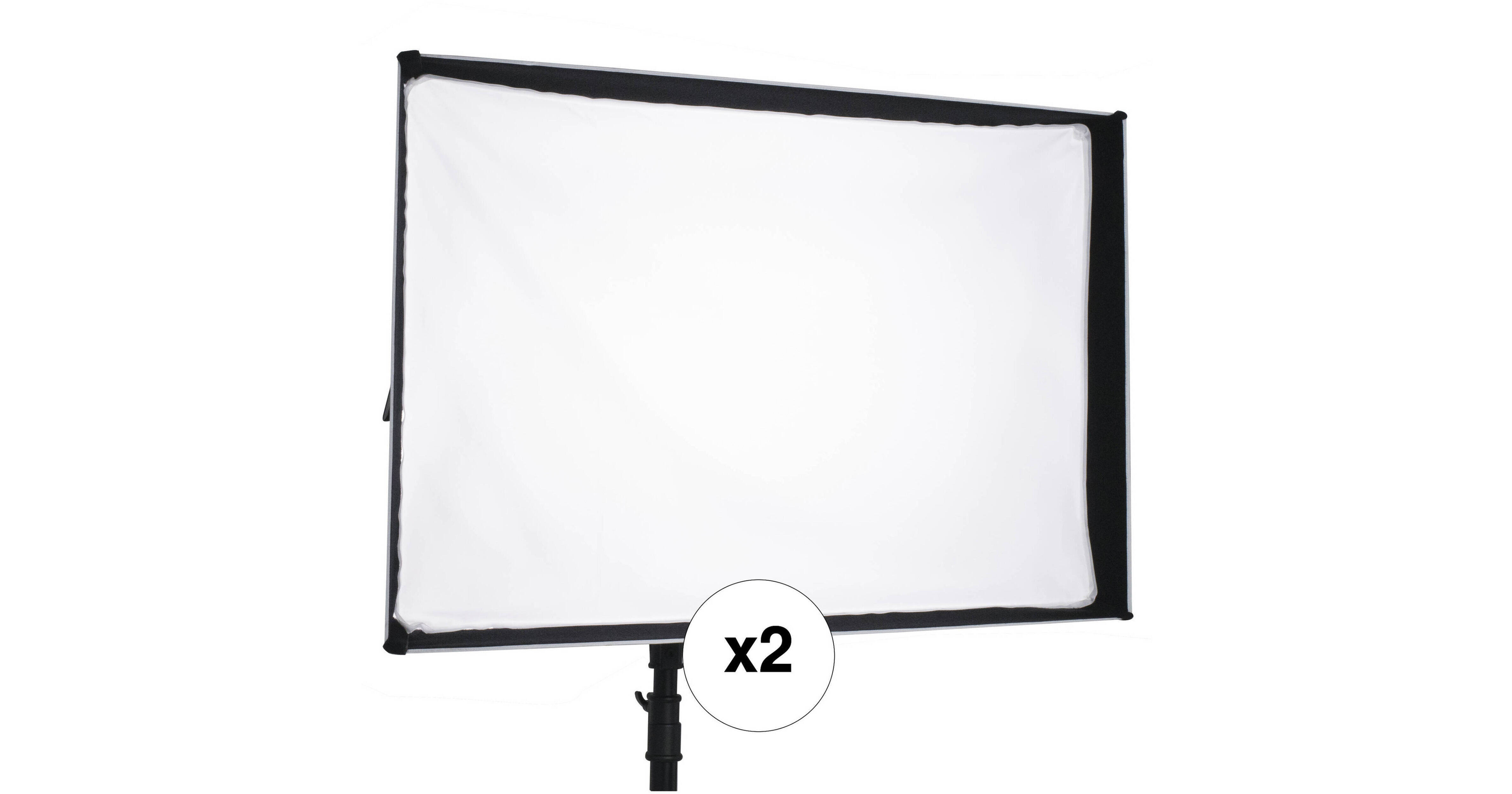 Nanlux 4' Rectangular Softbox for Dyno 650C LED Light (2-Pack)