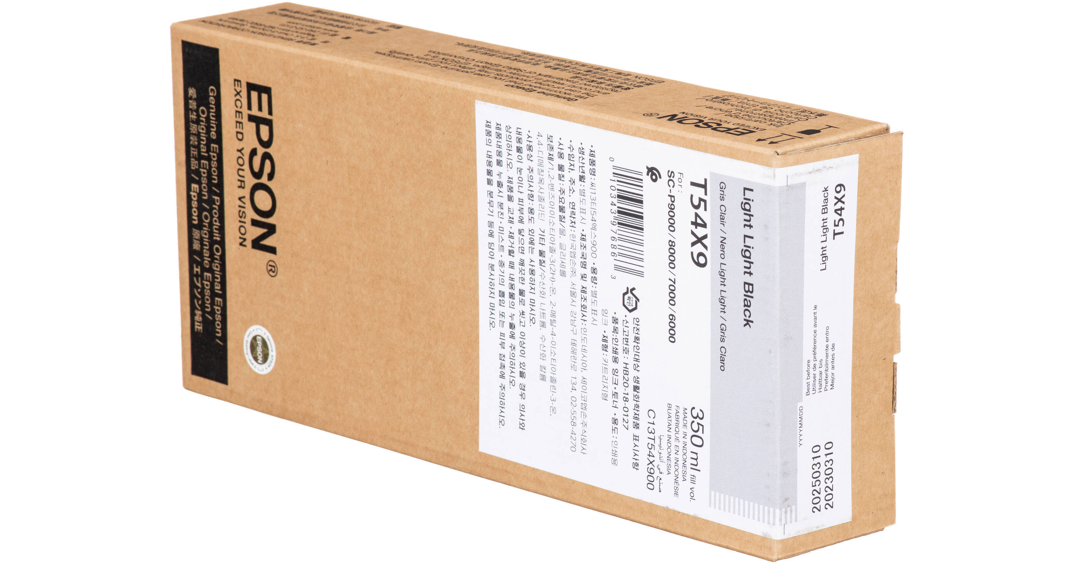 Epson T54X900 UltraChrome HD Light Light Black Ink T54X900 B&H