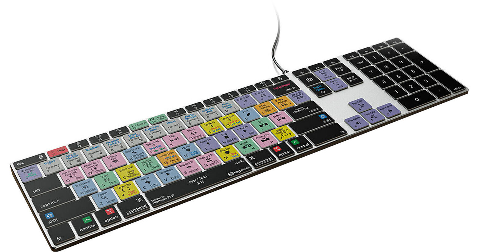 KB Covers Backlit Adobe Premiere Pro Keyboard PR-BLP-MAC-ANSI-US