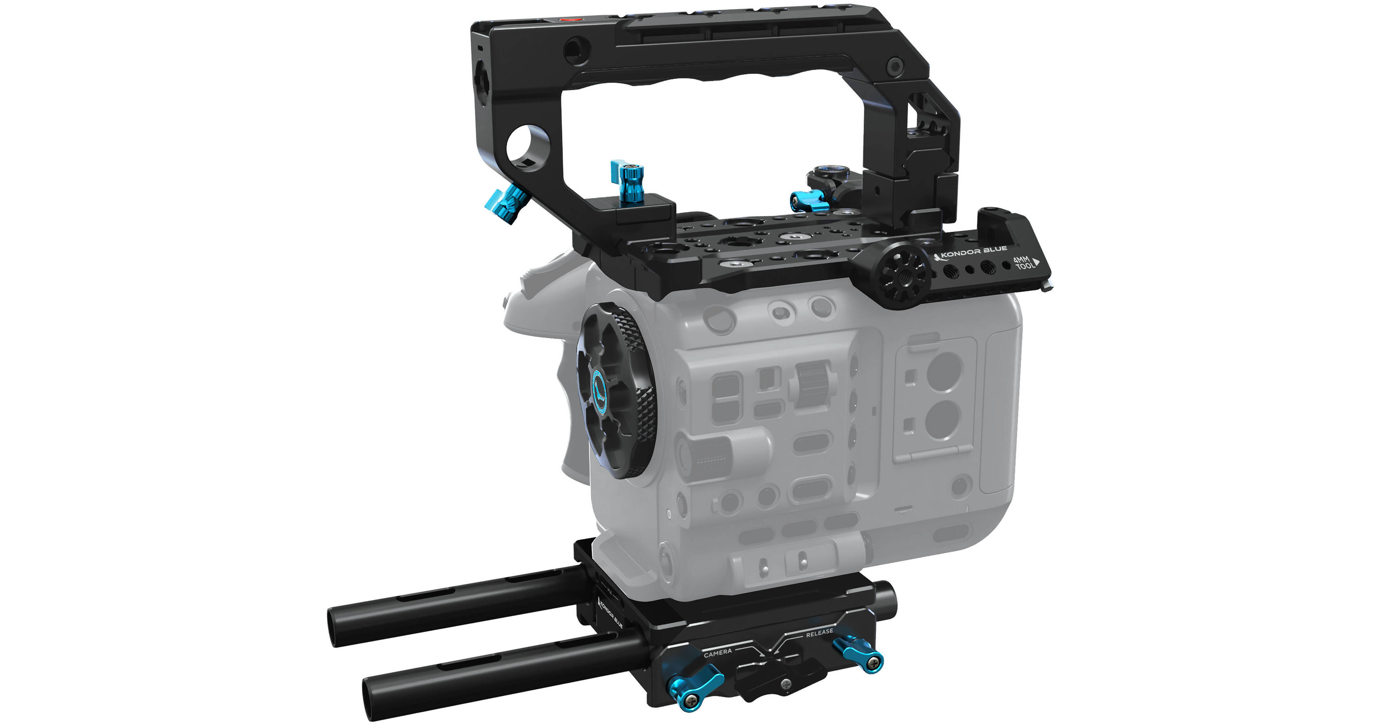 Kondor Blue Base Rig for Sony FX6 (Raven Black)