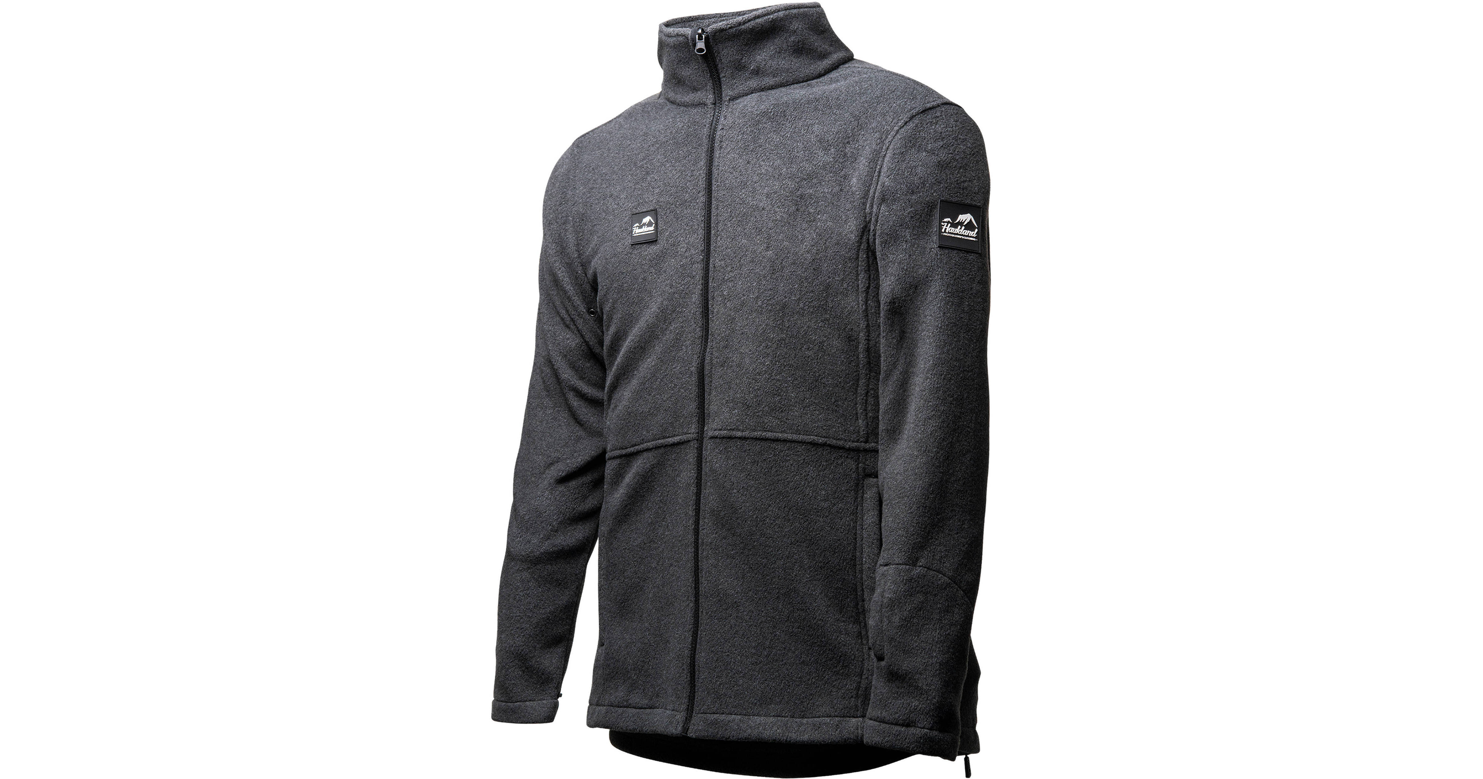 Haukland Photography Fleece Jacket (Gray, Large) 0008-L B&H