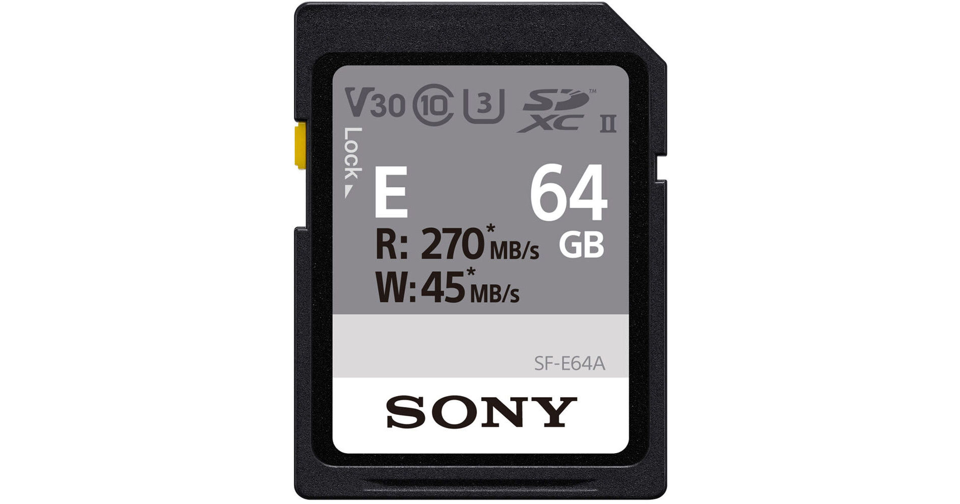 Sony 64GB SF-E Series UHS-II SDXC Memory Card SFE64A B&H Photo