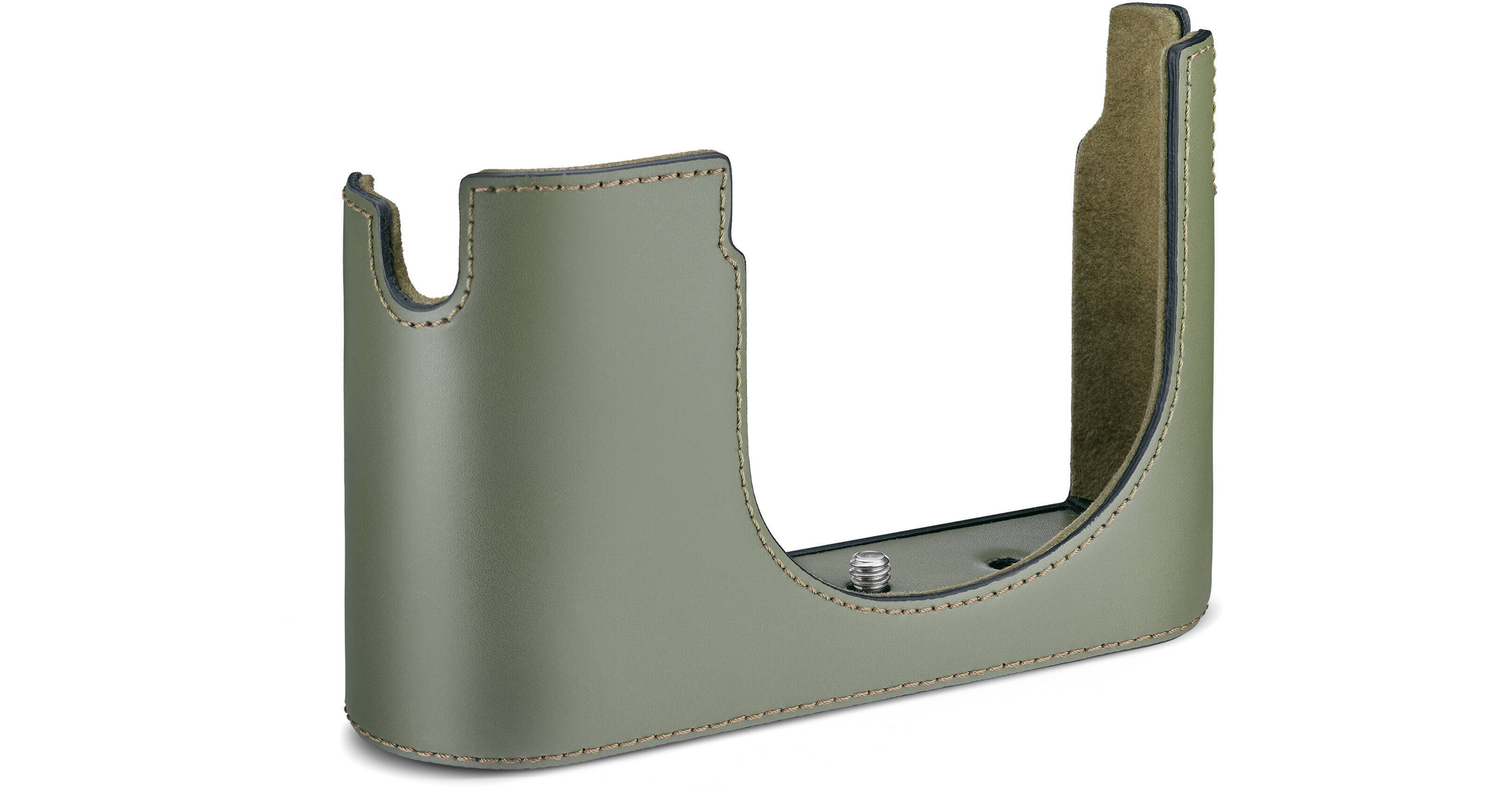 Leica Half Case Q3 (Leather, Olive Green) 19653 B&H Photo Video