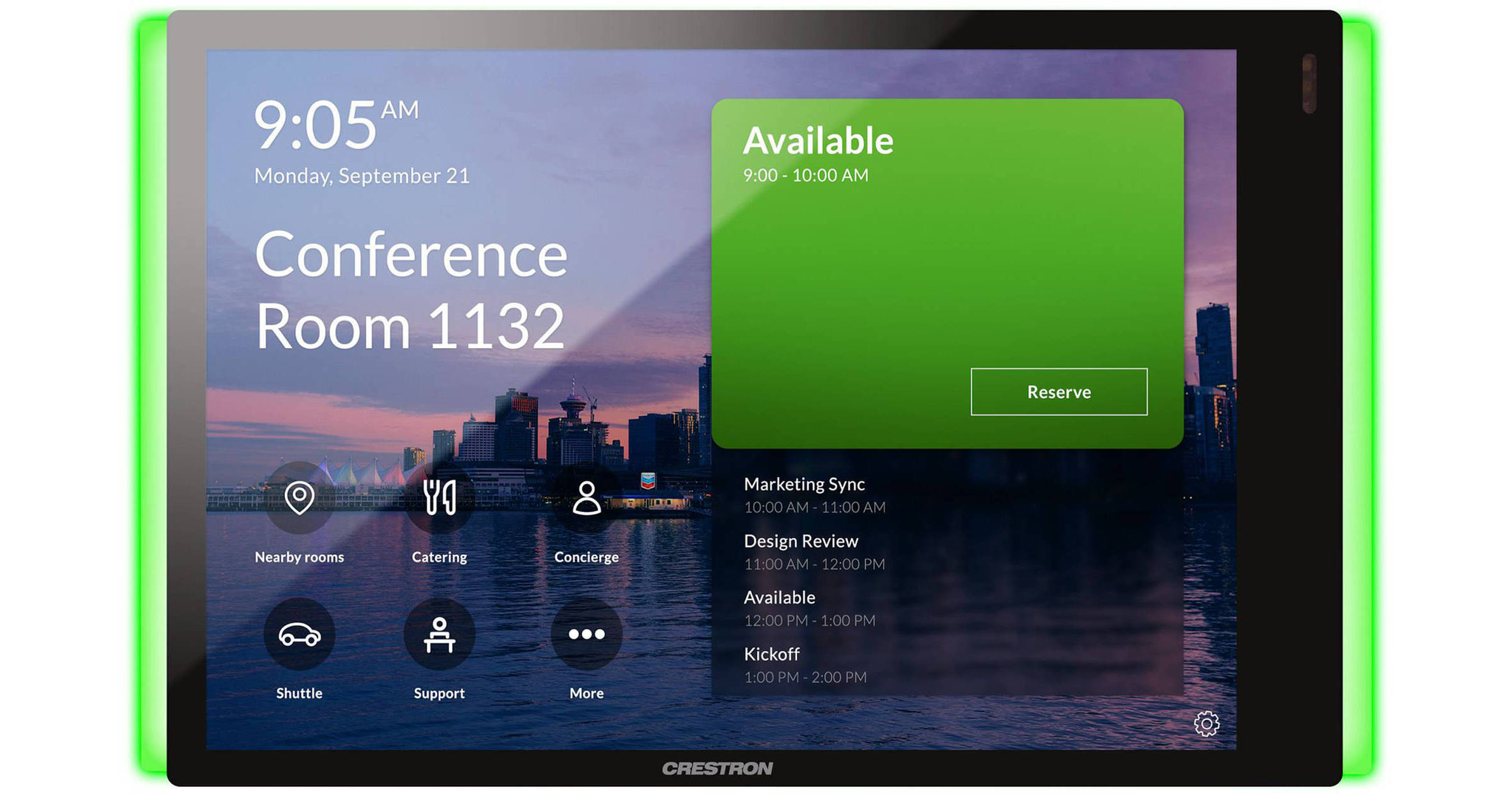 Crestron 7" Room Scheduling Touchscreen TSS-770-T-B-S-LB KIT B&H