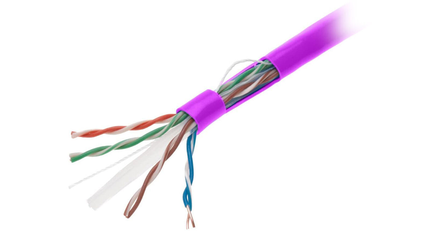 SatMaximum Cat 6 UTP Bulk Ethernet Cable (1000', Purple) 909884