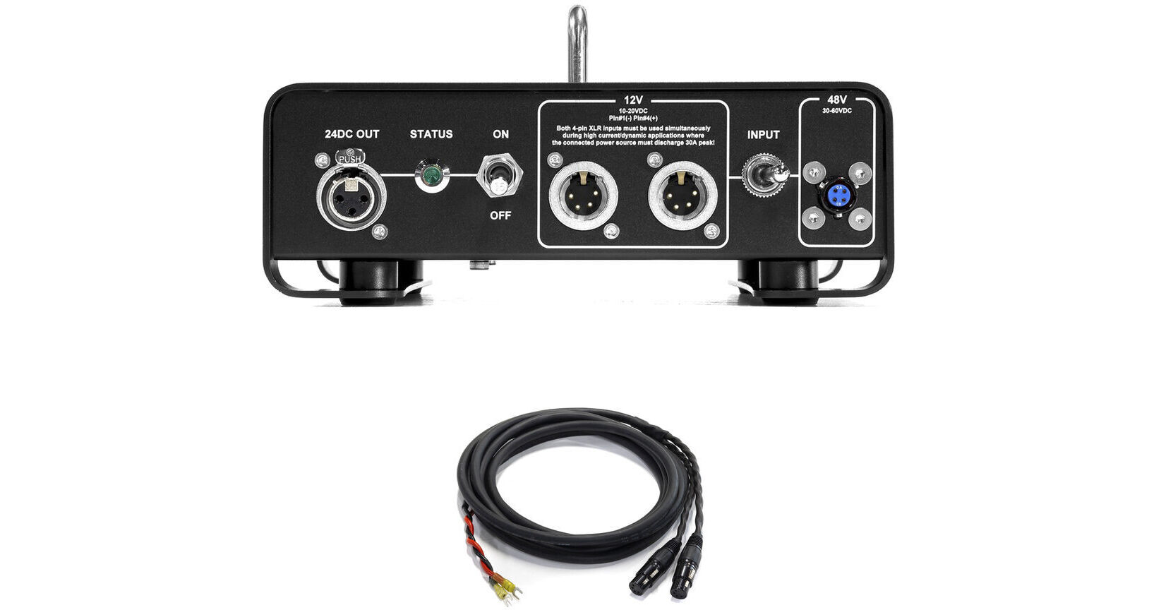 MotoCrane DC-3 Power Converter & Dual 4-Pin XLR Power Cable Kit