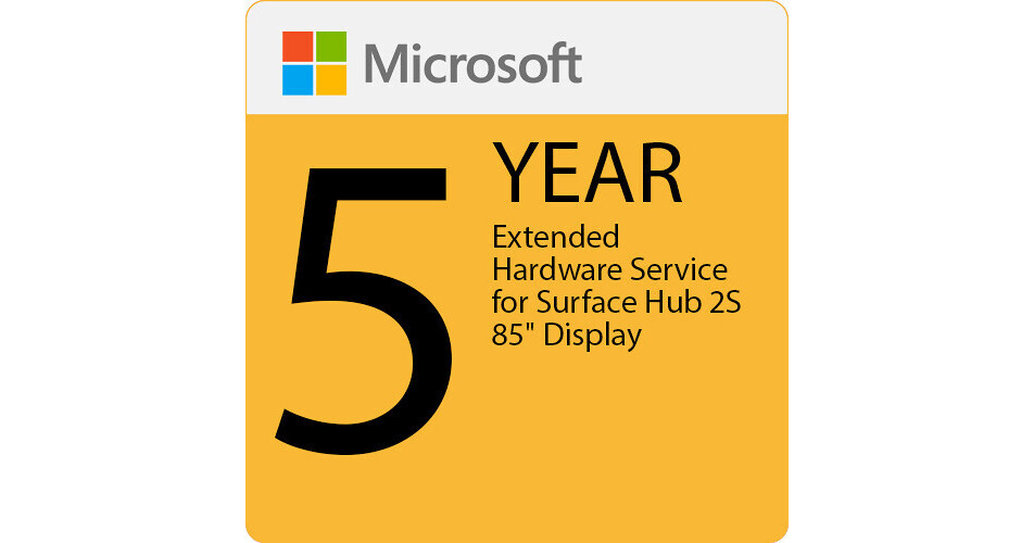 Microsoft 5-Year Extended Hardware Service for Surface I81-00034