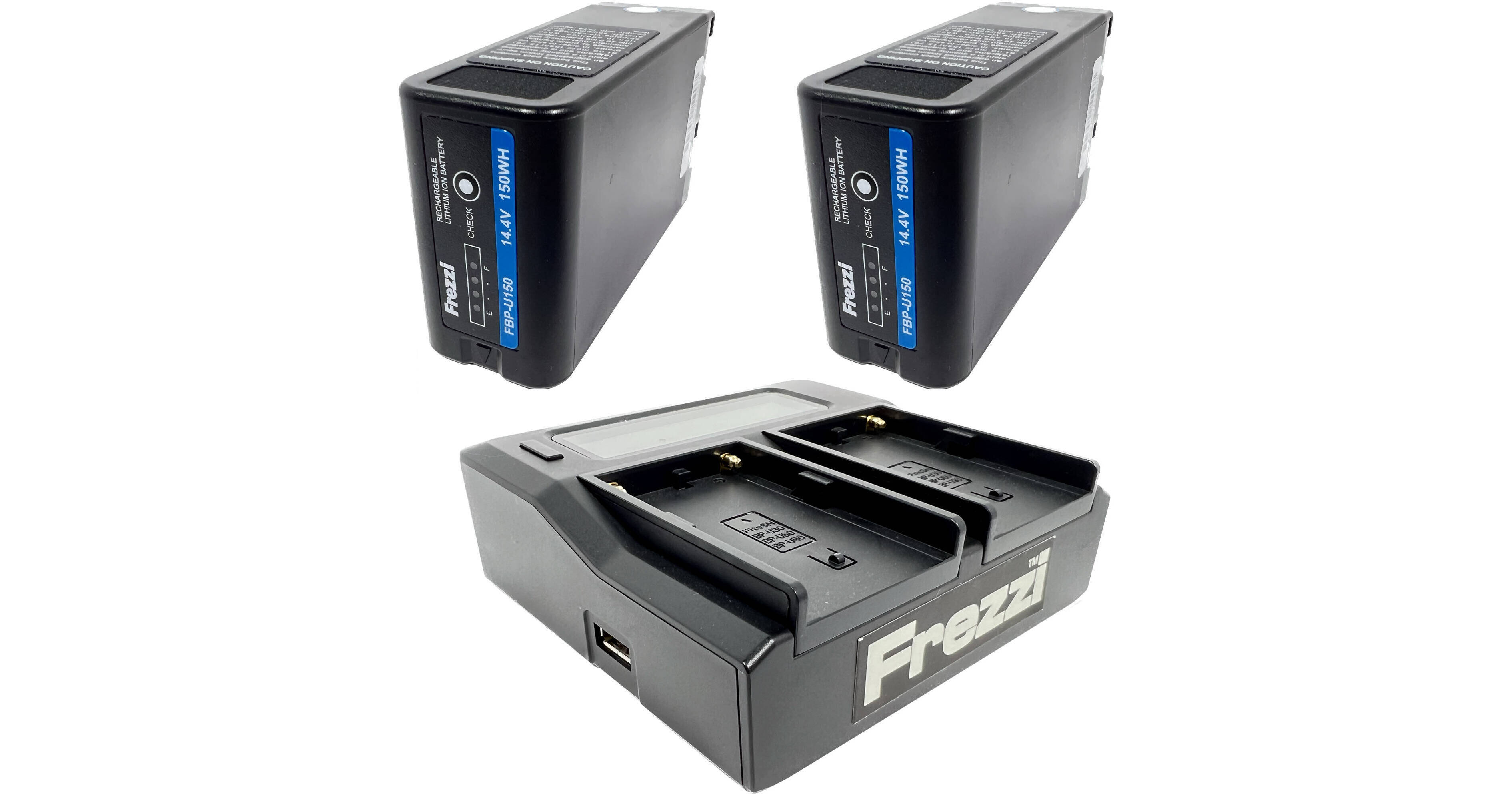 Frezzi FS-3 FBP-U150 Sony BP-U-Type 2-Battery Kit with Dual