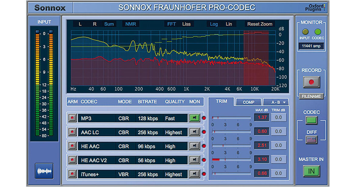 Sonnox Fraunhofer Pro-Codec Audio Plug-In (AAX Native )
