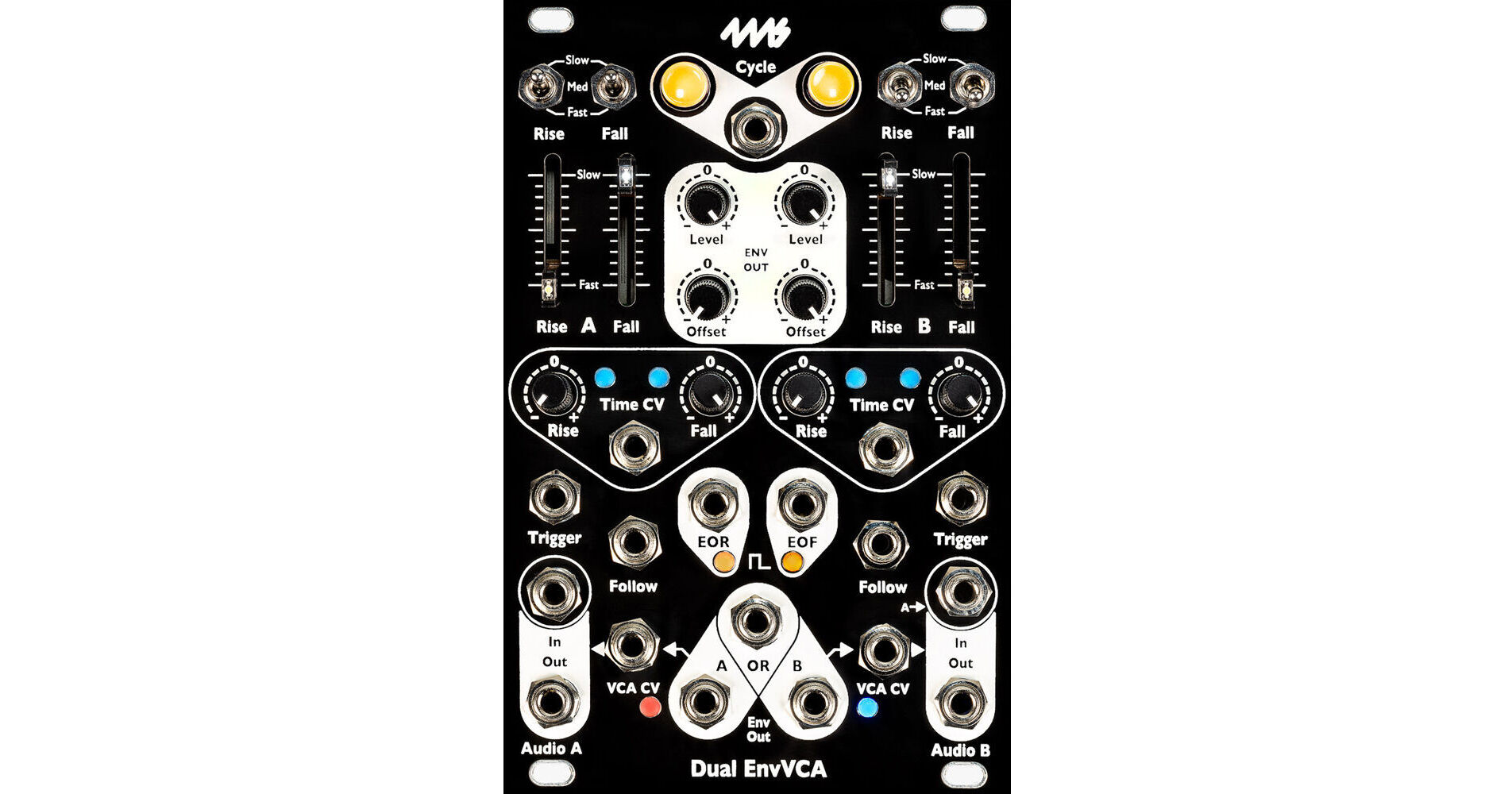 4ms Dual EnvVCA Analog Envelope/VCA Eurorack Module (16 HP) DEV
