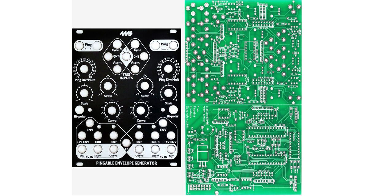4ms Pingable Envelope Generator Eurorack PEGKIT- BLACK PANEL B&H