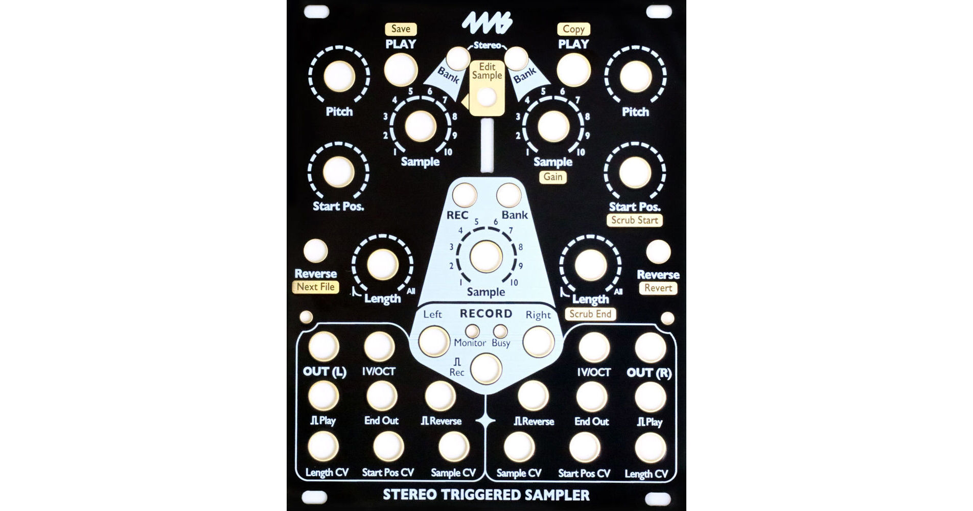 4ms Stereo Triggered Sampler Eurorack STEREOTRIGGEREDSAMPLER B&H