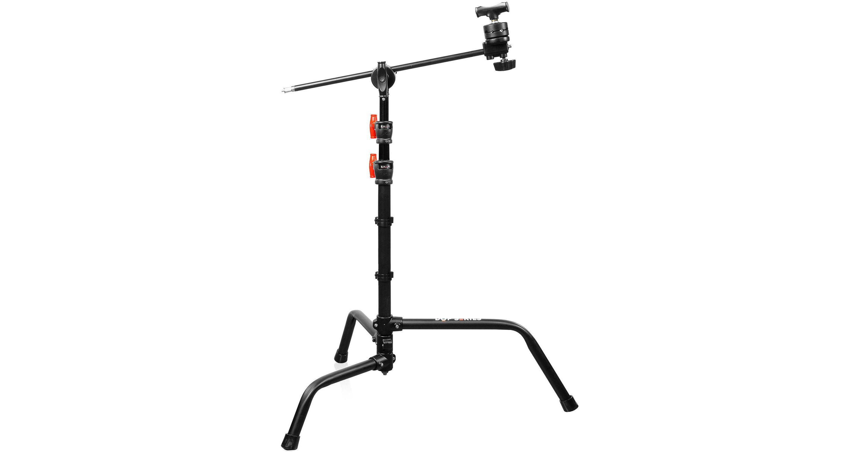 SHAPE C-Stand with 20" Arm and Sliding Leg (Black, 5.4') CST20