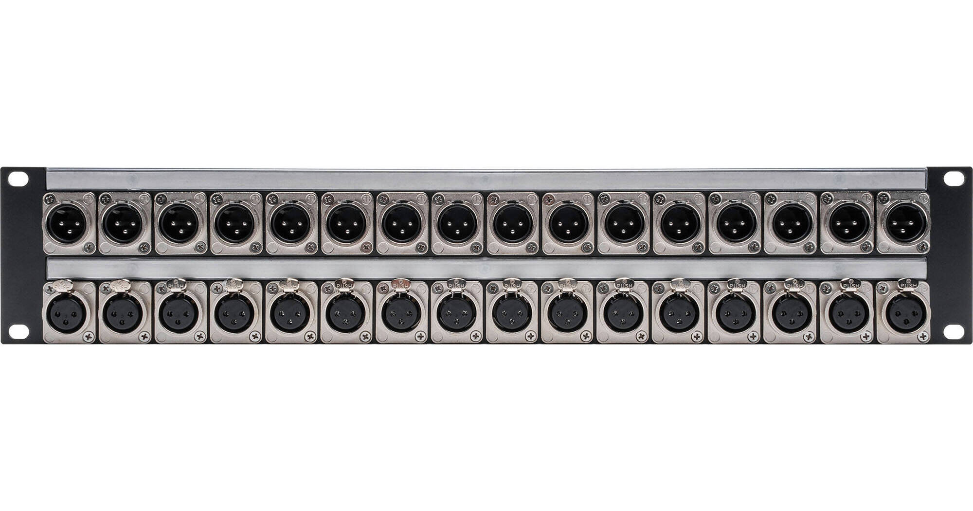 My Custom Shop 2 RU 32-Port XLR Patch Panel with 16 32XLRMF-L