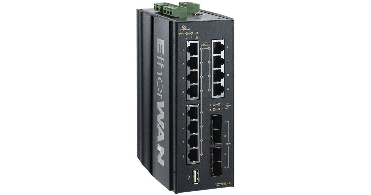 EtherWAN EX73900X Series Hardened Managed 8-Port EX73924X-0VB