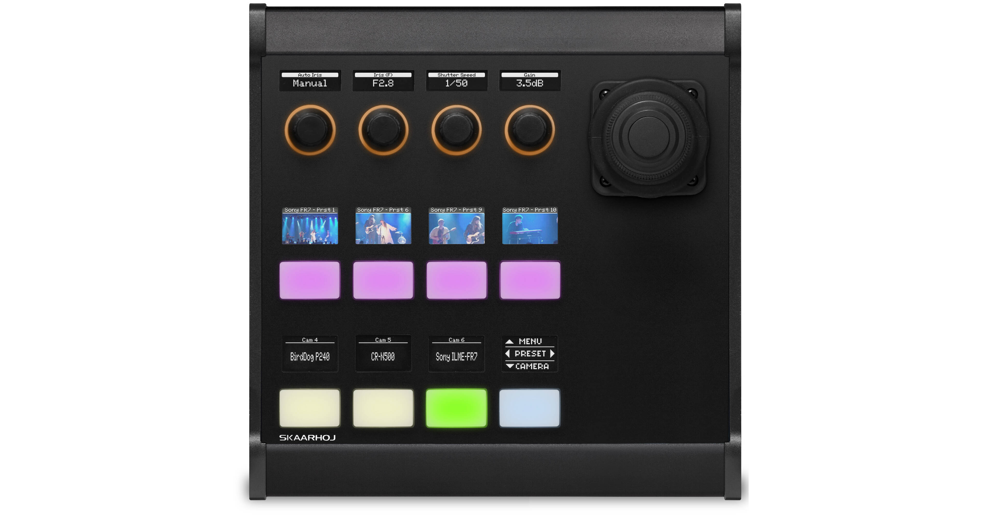 SKAARHOJ PTZ View with Blue Pill Inside (Black) PTZ-VIEW-V1B-BK