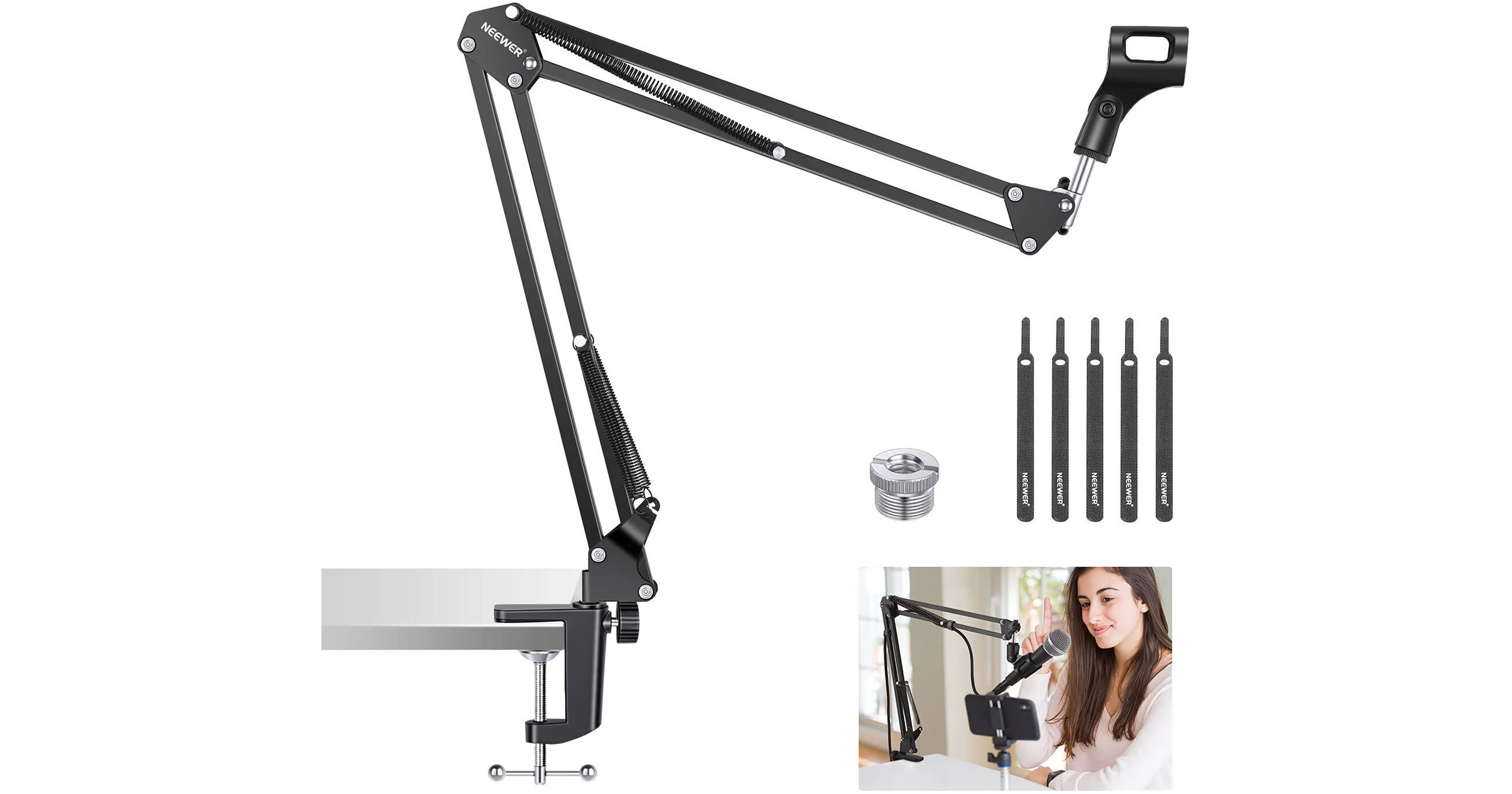 Neewer NW-35 Suspension Boom Scissor Mic Arm Stand 66601720 B&H