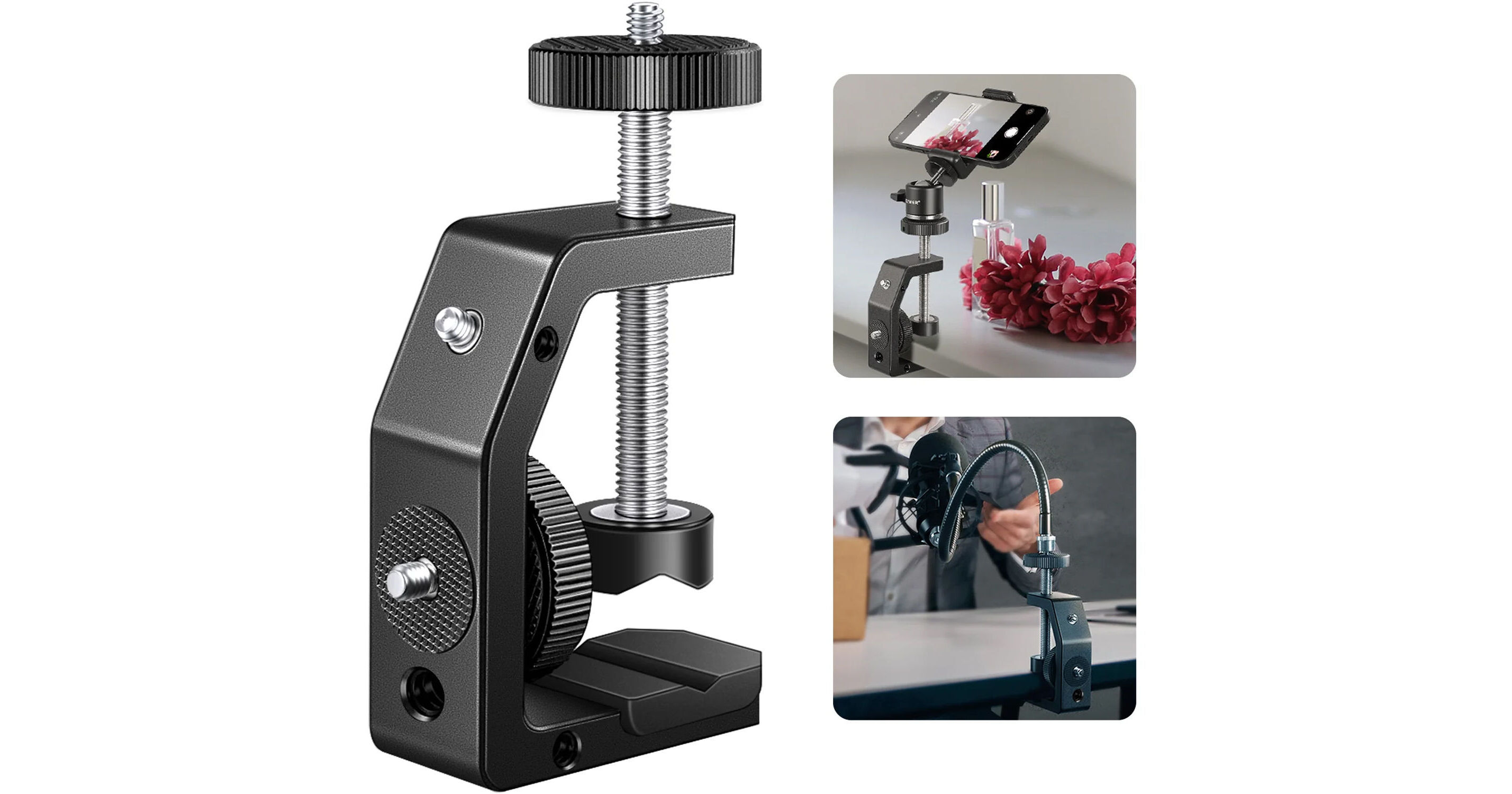 Neewer Versatile C-Clamp Desktop Camera Mount 66601612 B&H Photo