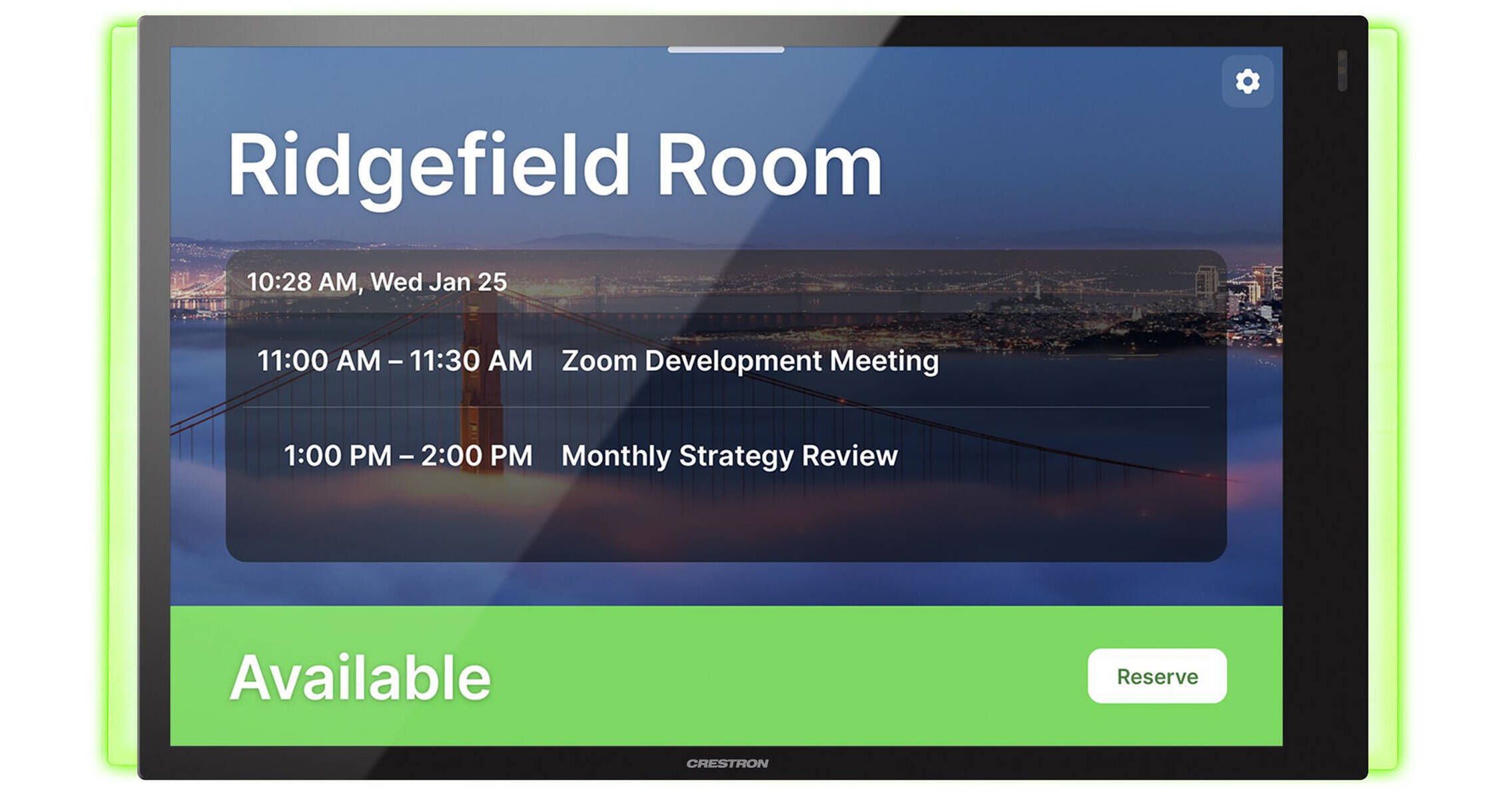 Crestron 10.1" Room Scheduling Touchscreen TSS-1070-Z-B-S-LB KIT