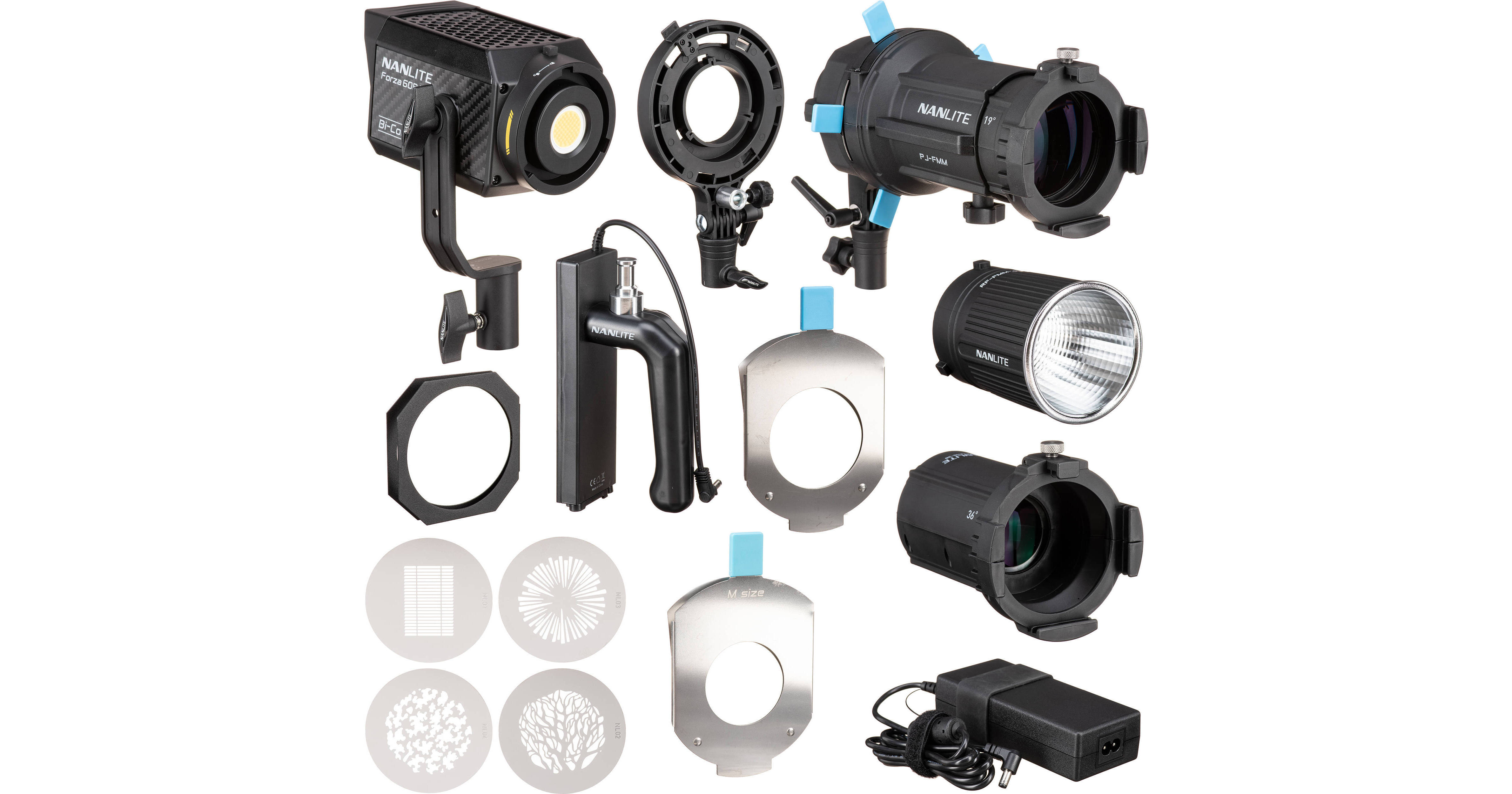 Nanlite Forza 60B II Bi-Color LED Monolight FORZA60BPJFMM B&H