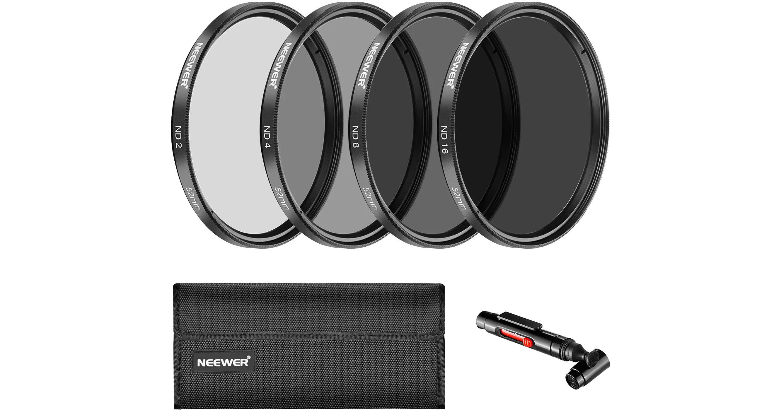 Neewer ND Filter Kit (72mm, 1, 2, 3, 4-Stop) 66601952 B&H Photo
