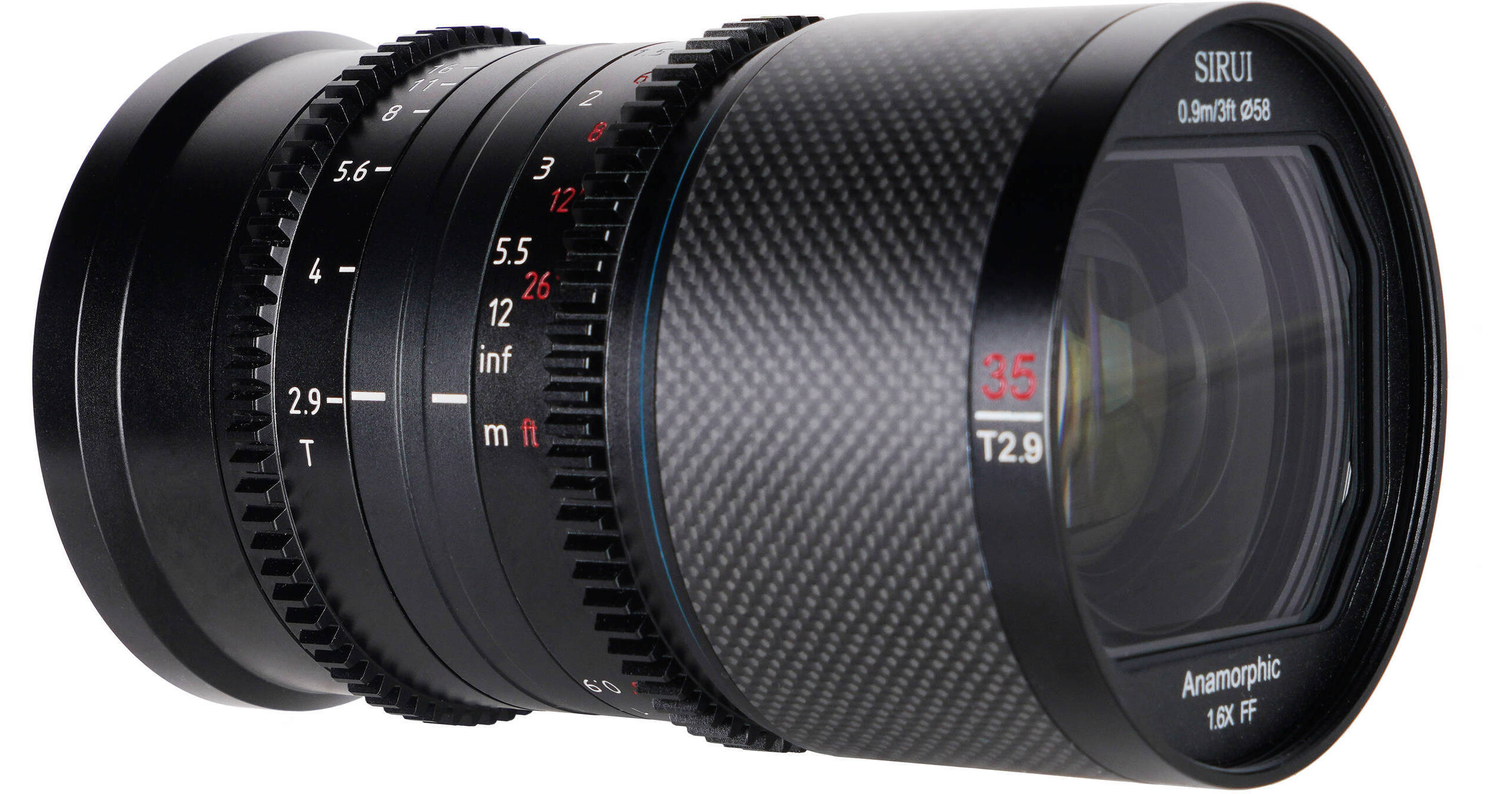 Sirui Saturn 35mm T2.9 1.6x Carbon Fiber Full-Frame SATURN X35B
