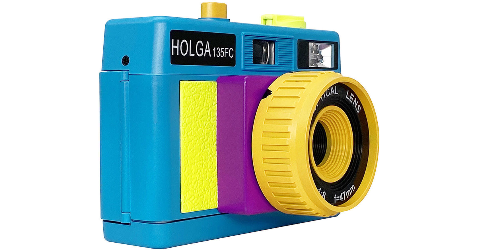 Holga 135FC Camera with Flash (Retro Neon) 388235 B&H Photo Video