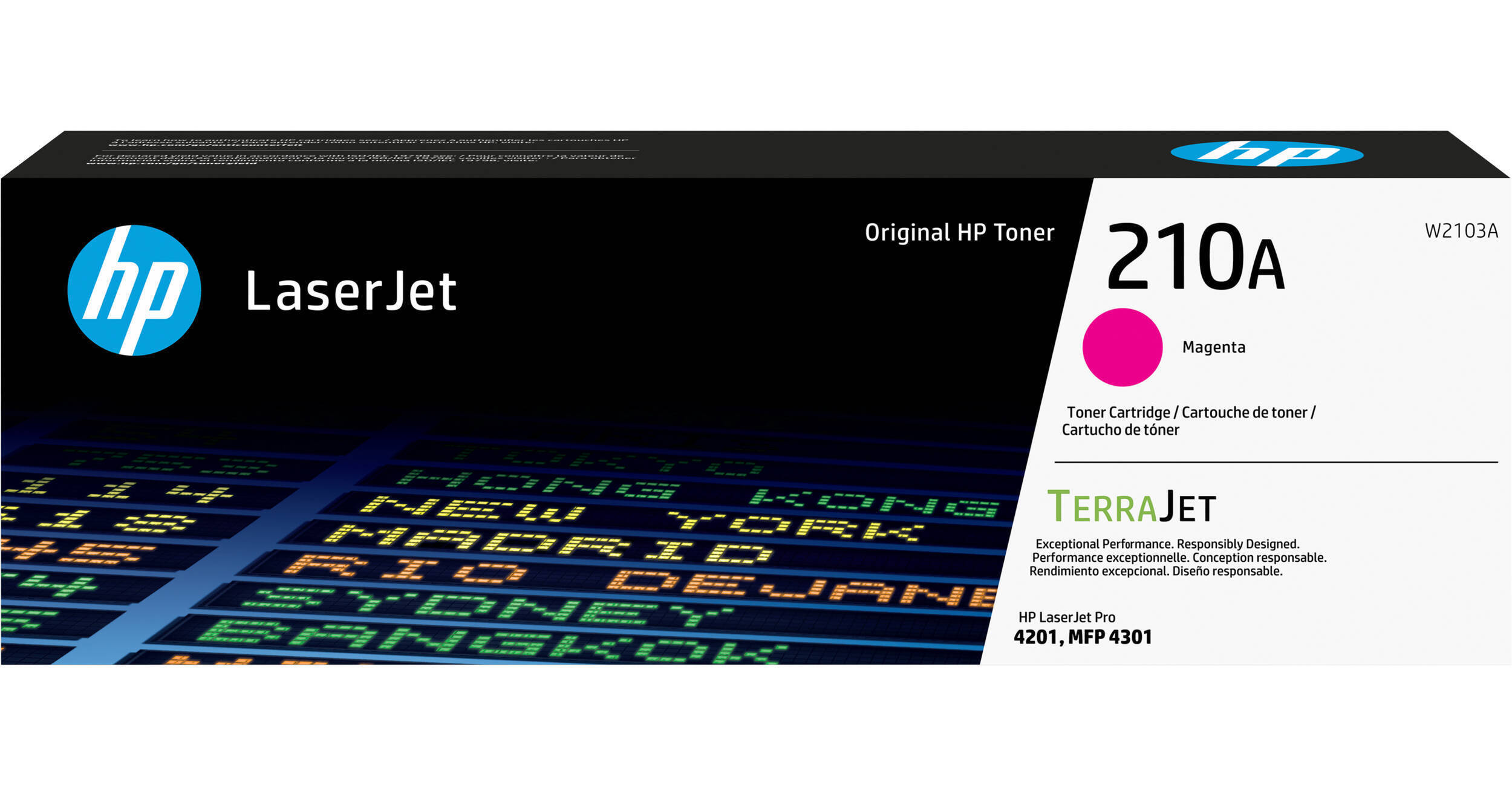 HP 210A Magenta Original LaserJet Toner Cartridge (W2103A)