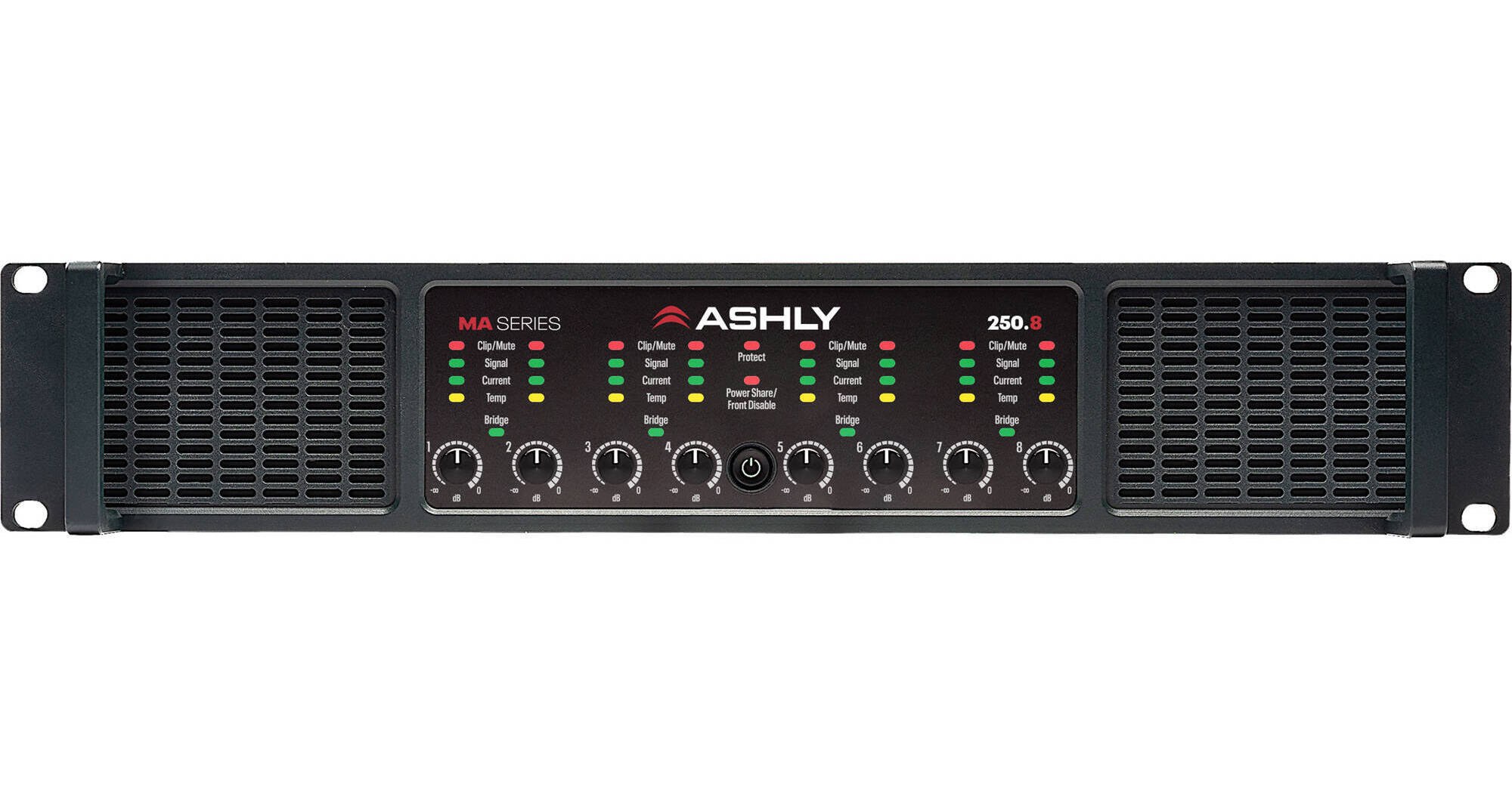 Ashly MA250.8 High-Performance 8-Channel Installati MA250.8 B&H