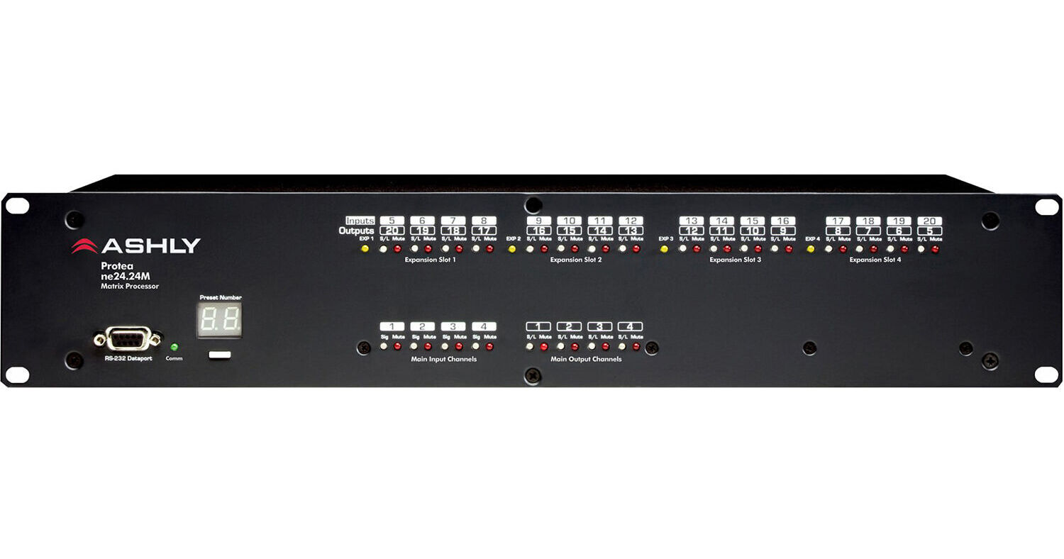 Ashly Protea ne24.24MT Matrix Digital Signal NE24.24MT (4X8) B&H