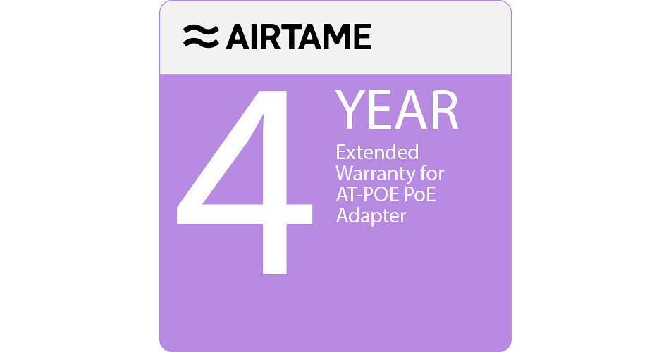 Airtame 4-Year Extended Warranty for AT-POE PoE AT-POE-WA-4Y B&H