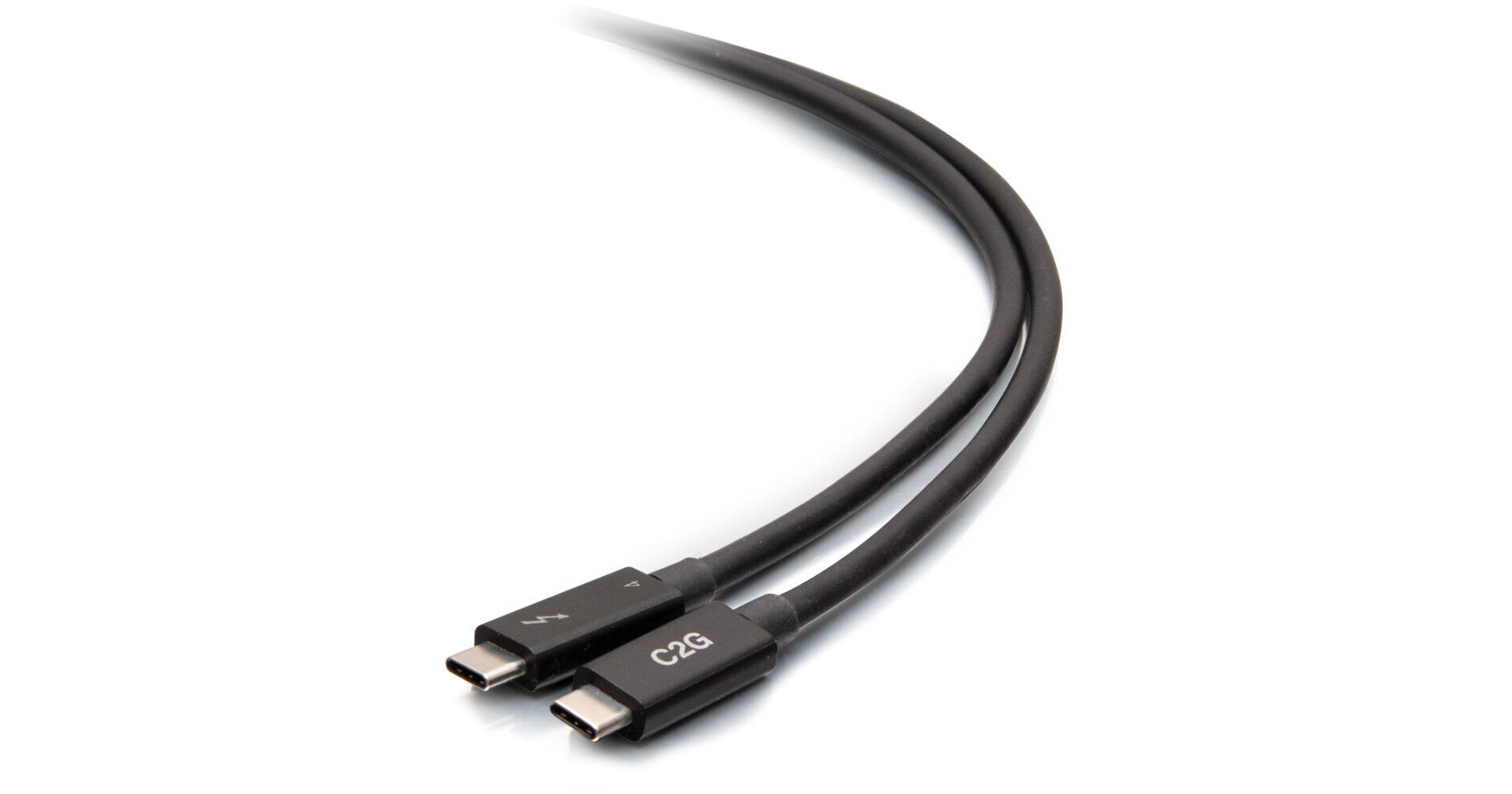 C2G Thunderbolt 4 USB-C Cable (2.5') C2G28886 B&H Photo Video