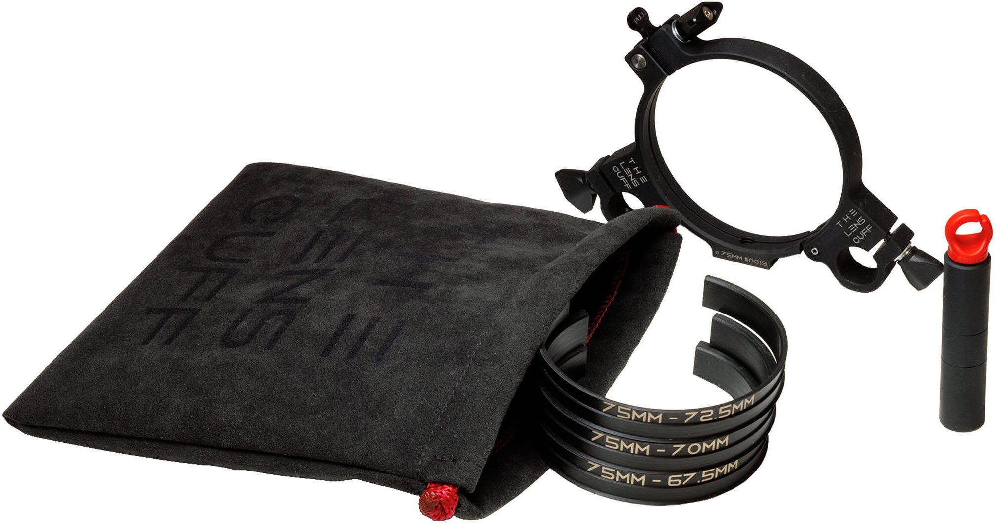 Lens Cuff 75mm Lens Cuff with Inserts for 72.5, 70, and TLC00075