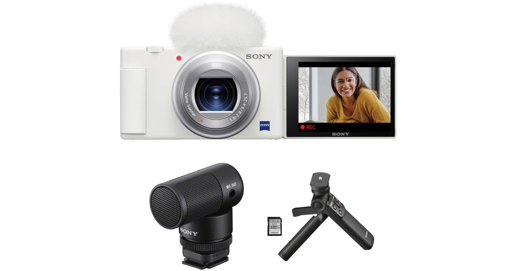 Sony ZV-1 Digital Camera Content Creator Kit B&H Photo Video