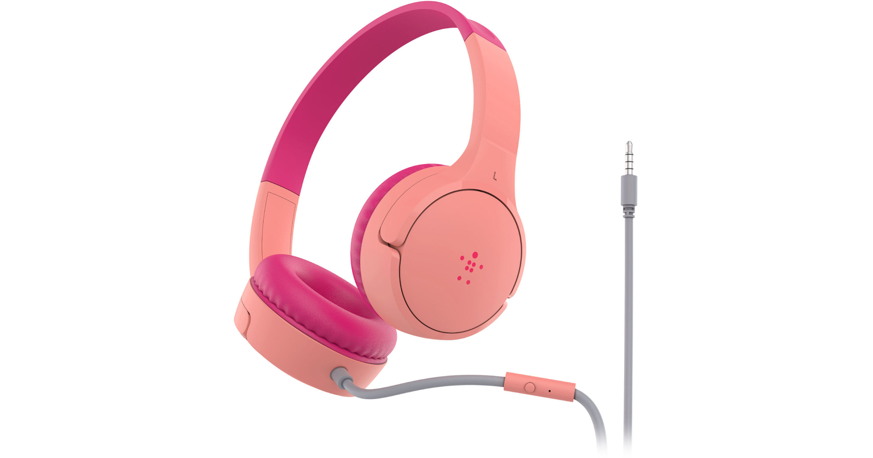 Belkin SoundForm Mini On-Ear Headphones for Kids (Pink)