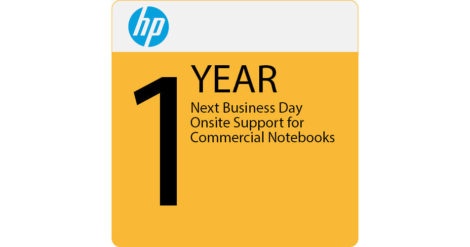 HP 1-Year Next Business Day Onsite Support for Commercial UA6Y9E