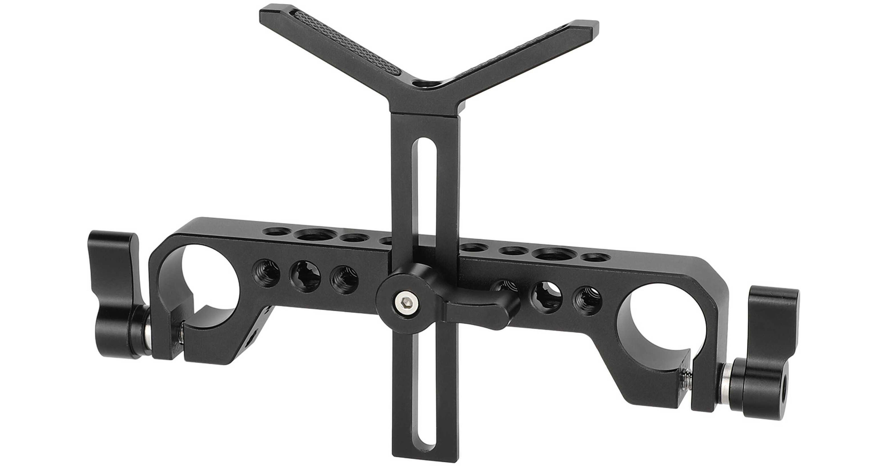 CAMVATE 19mm Studio Rod Clamp with Y-Shaped Lens Support C3378