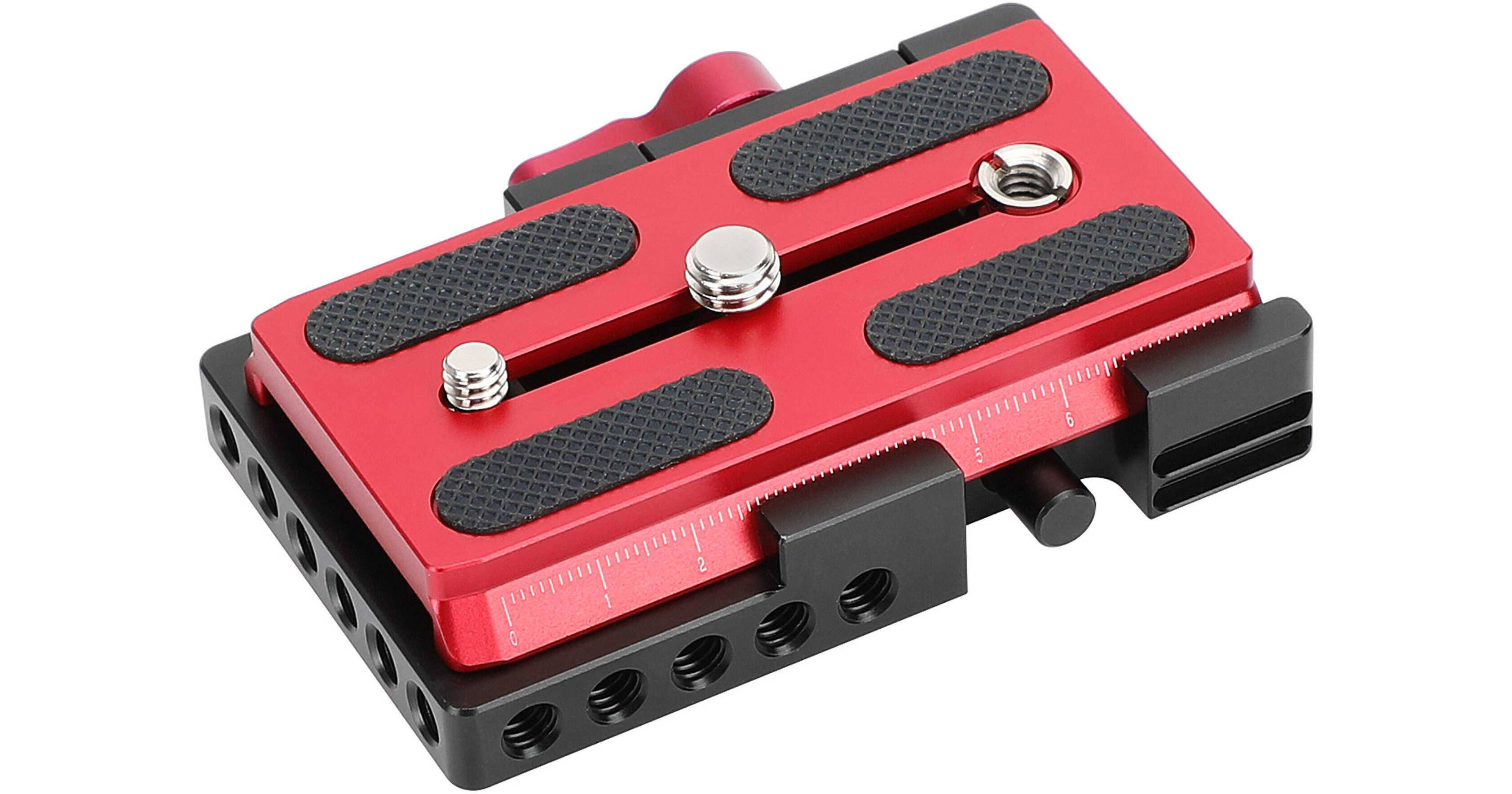 CAMVATE Manfrotto-Type Clamp Base with Red Quick Release C3201