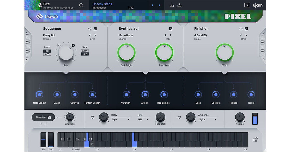 Ujam Usynth PIXEL Retro Gaming Virtual Instrument SYNTH-PIXEL