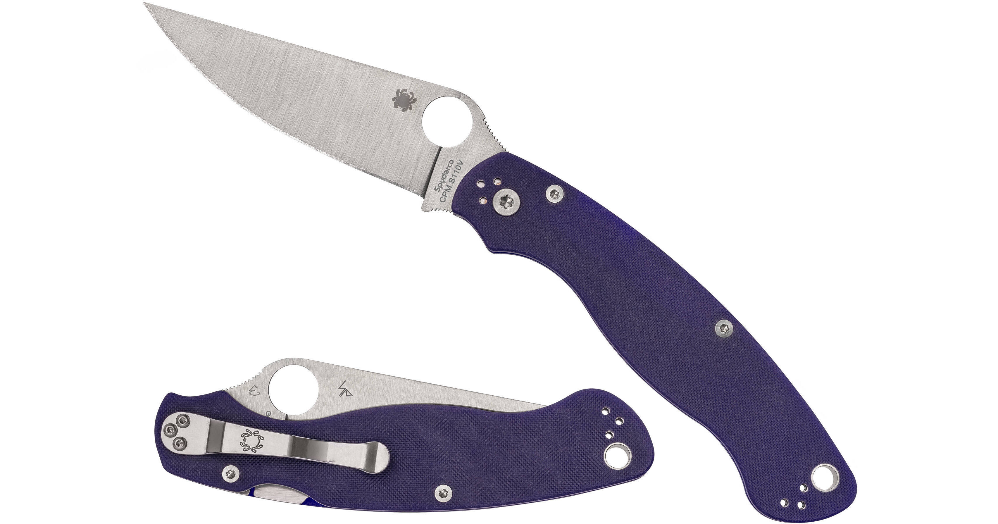 Spyderco Military 2 CPM S110V Folding Knife C36GPDBL2 B&H Photo