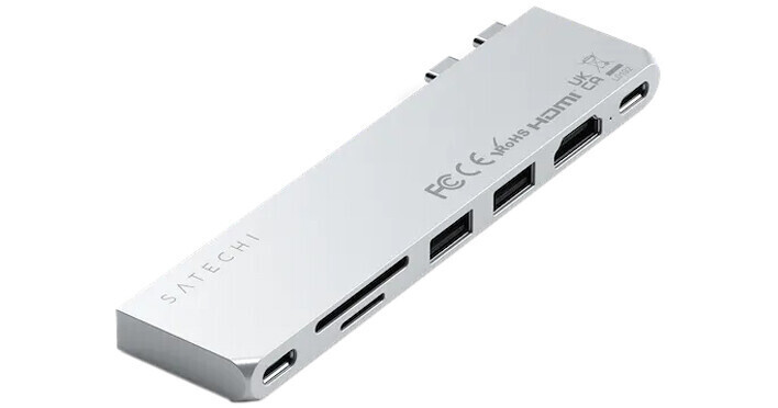 Satechi Pro Hub Slim (Silver) ST-HUCPHSS B&H Photo Video