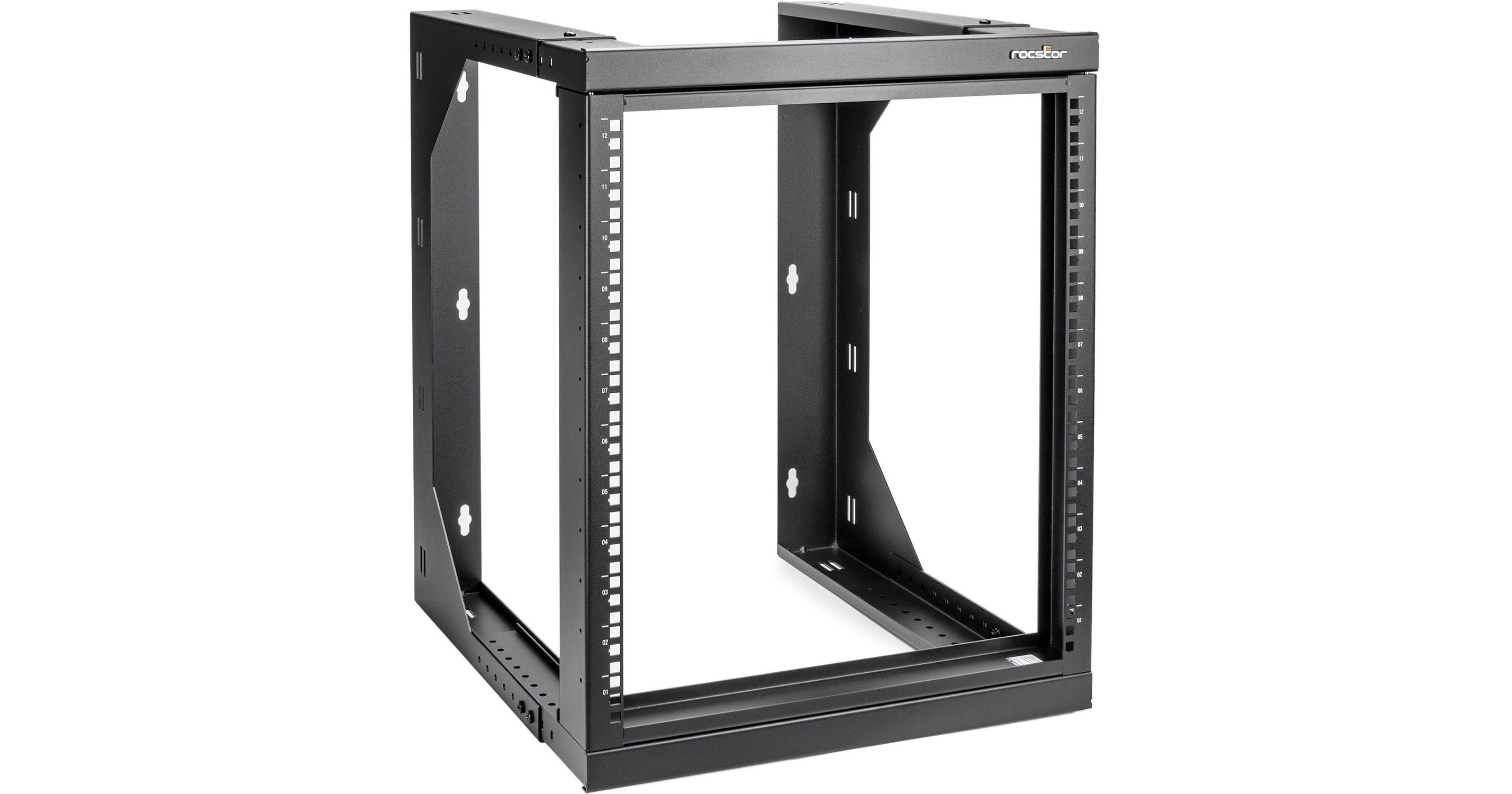 Rocstor SolidRack Open Frame Wall Mount 2-Post Y10E028-B1 B&H