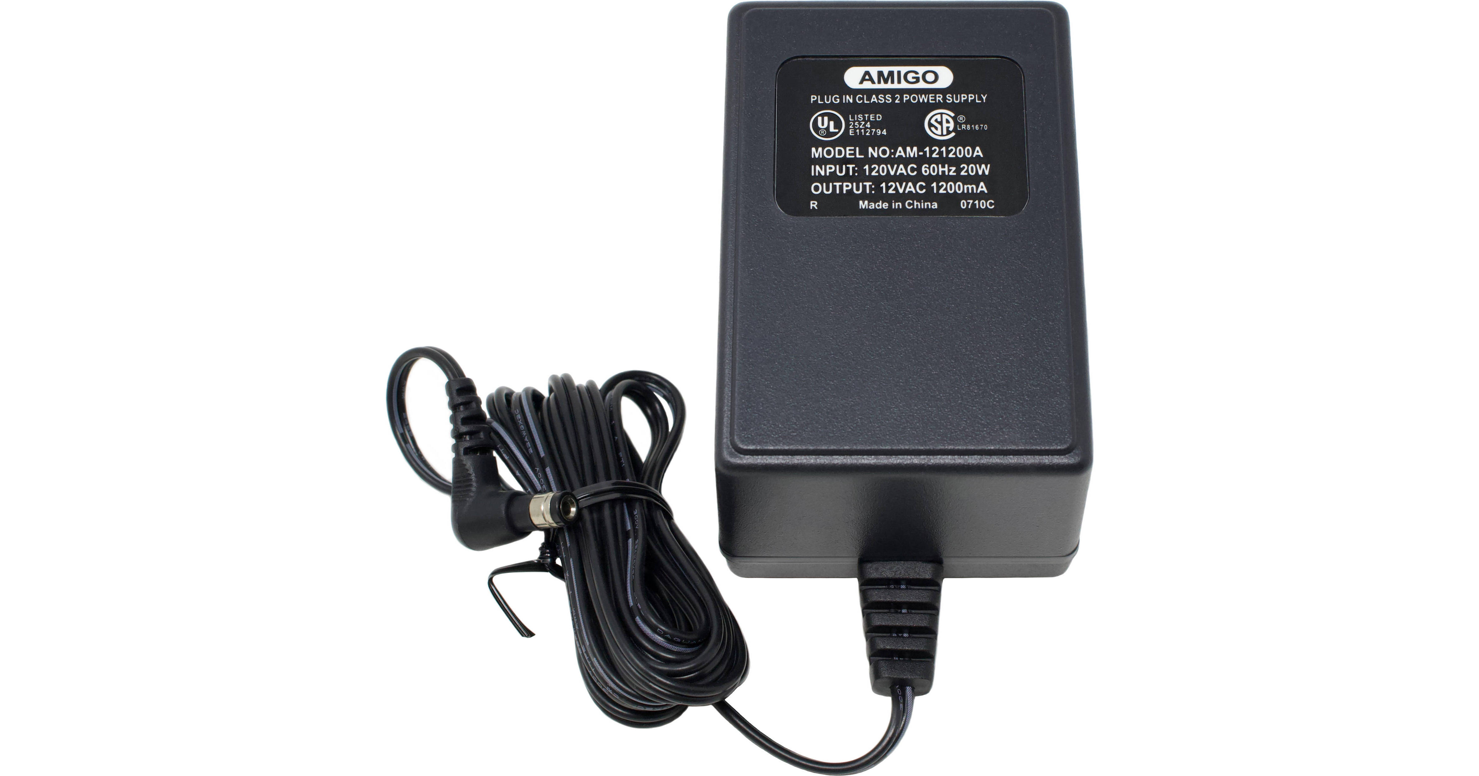 Alzatex Wall Transformer with 2.1 x 5.5mm WT12VAC1200MA-RA B&H
