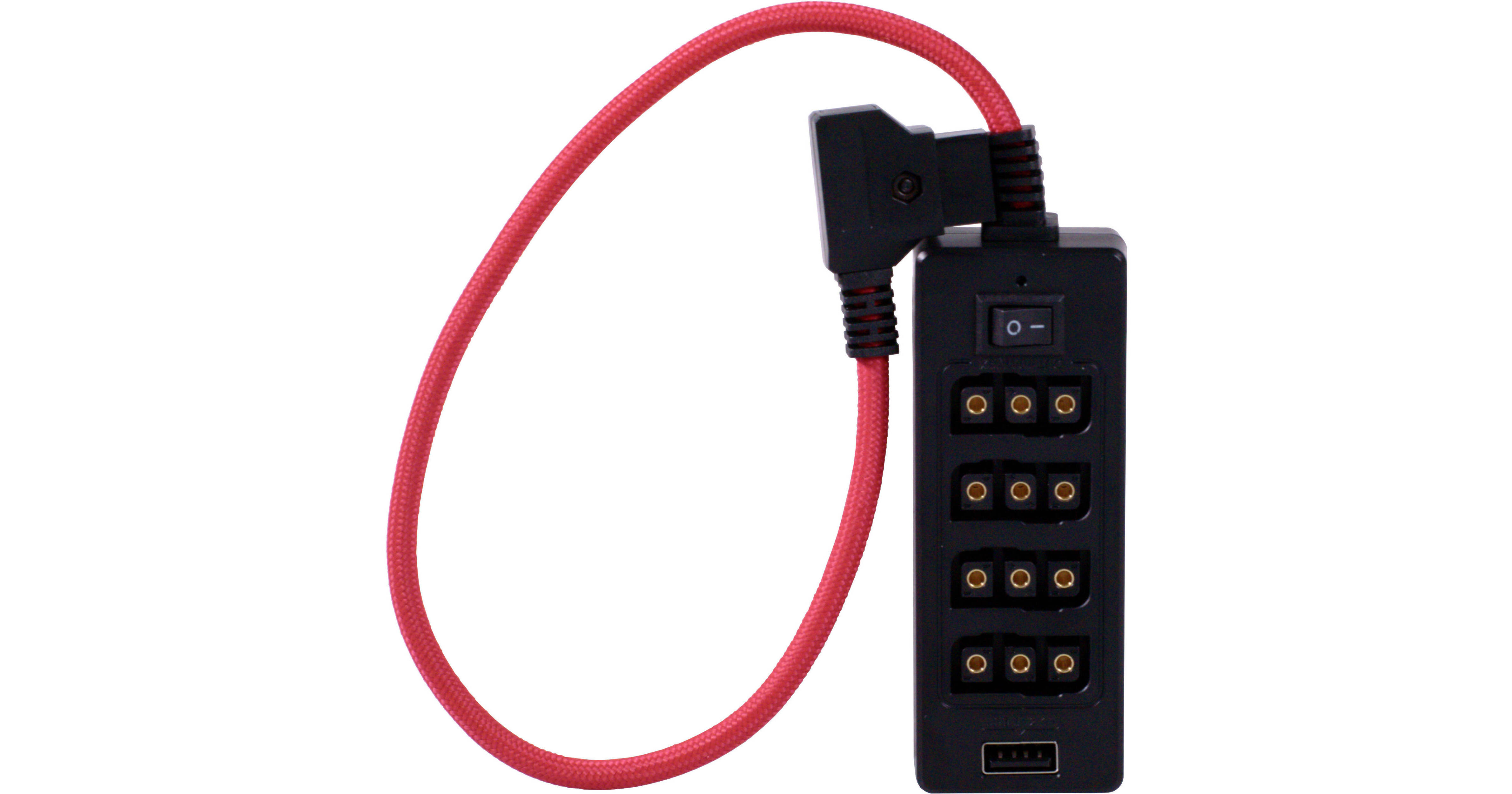 BLACKHAWK 4-Port D-Tap Hub BHCABLE-DTAP-TO-4 PORT-DTAP-R B&H