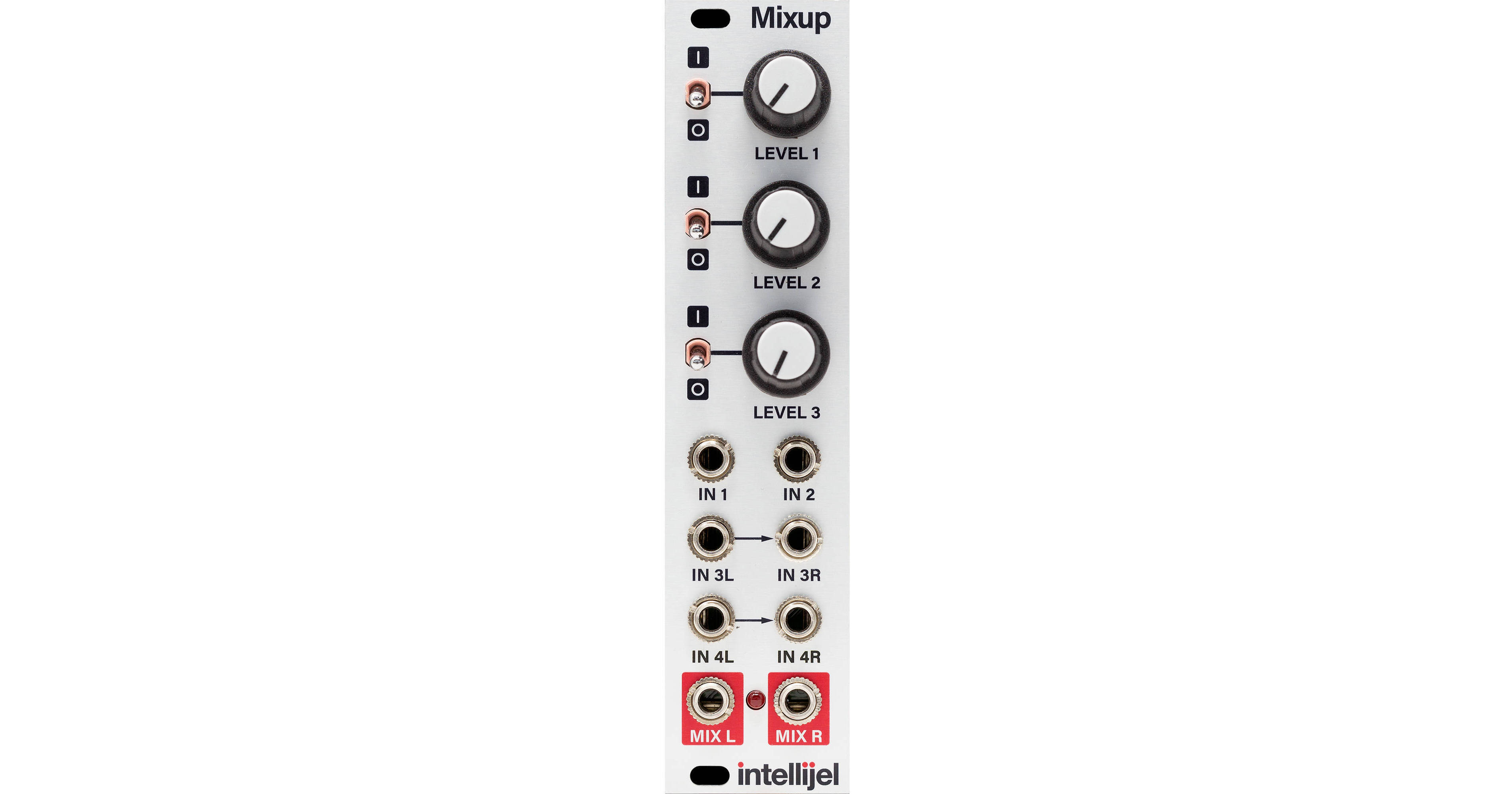 intellijel Mixup Chainable Mono/Stereo Audio Utility MIXUP-3U