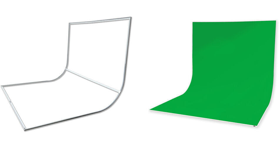 EASIFRAME Cyclorama Curved Fabric Frame and Skin Kit (Green)