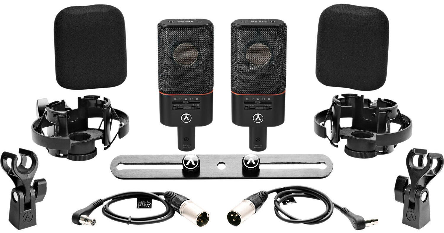 Austrian Audio OC818 Dual Set Plus OC818 BLACK DUAL SET PLUS B&H
