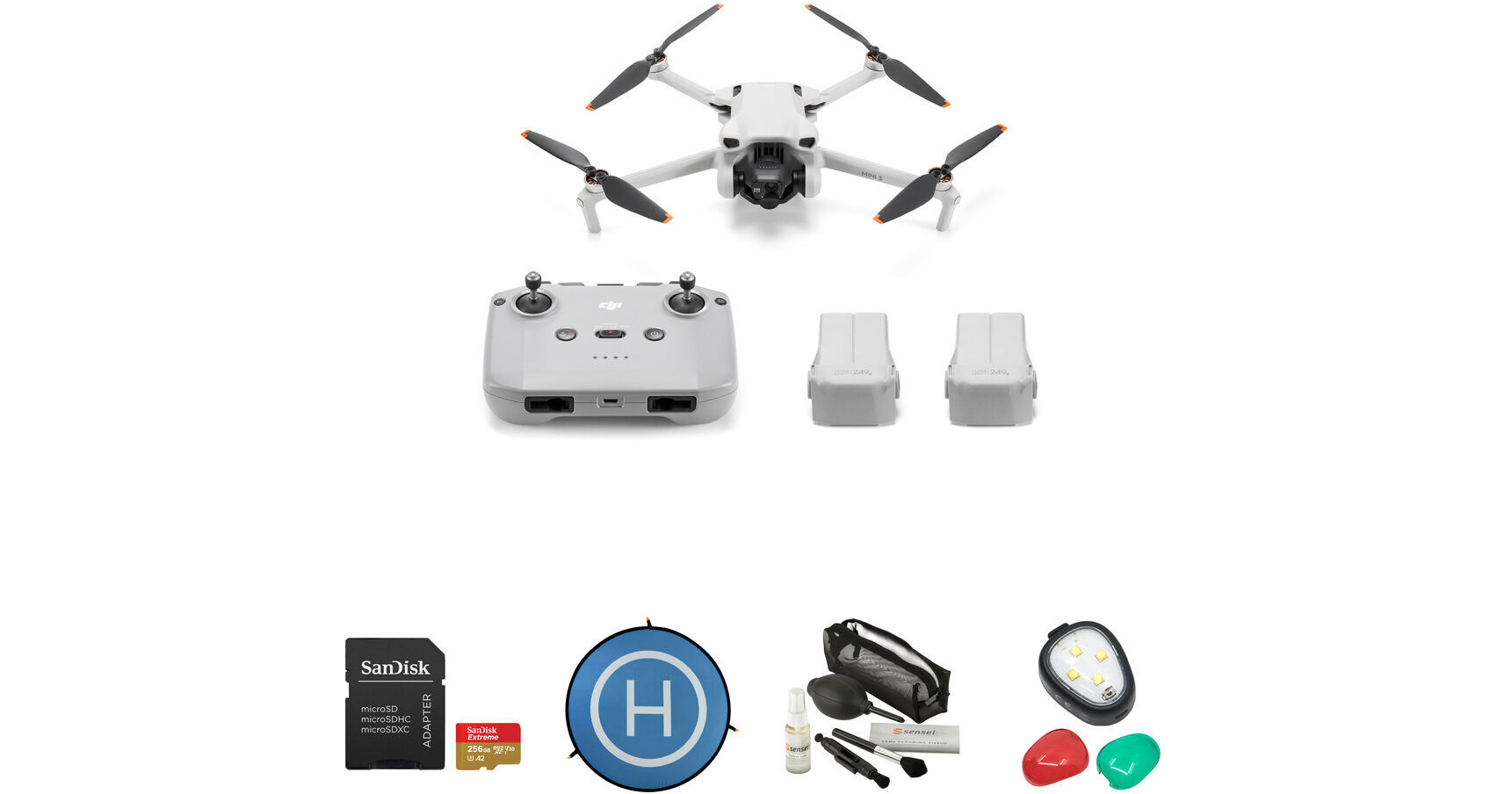 Dji Mini 3 Drone With Rc N1 Remote And Memory Kit Fly More Combo