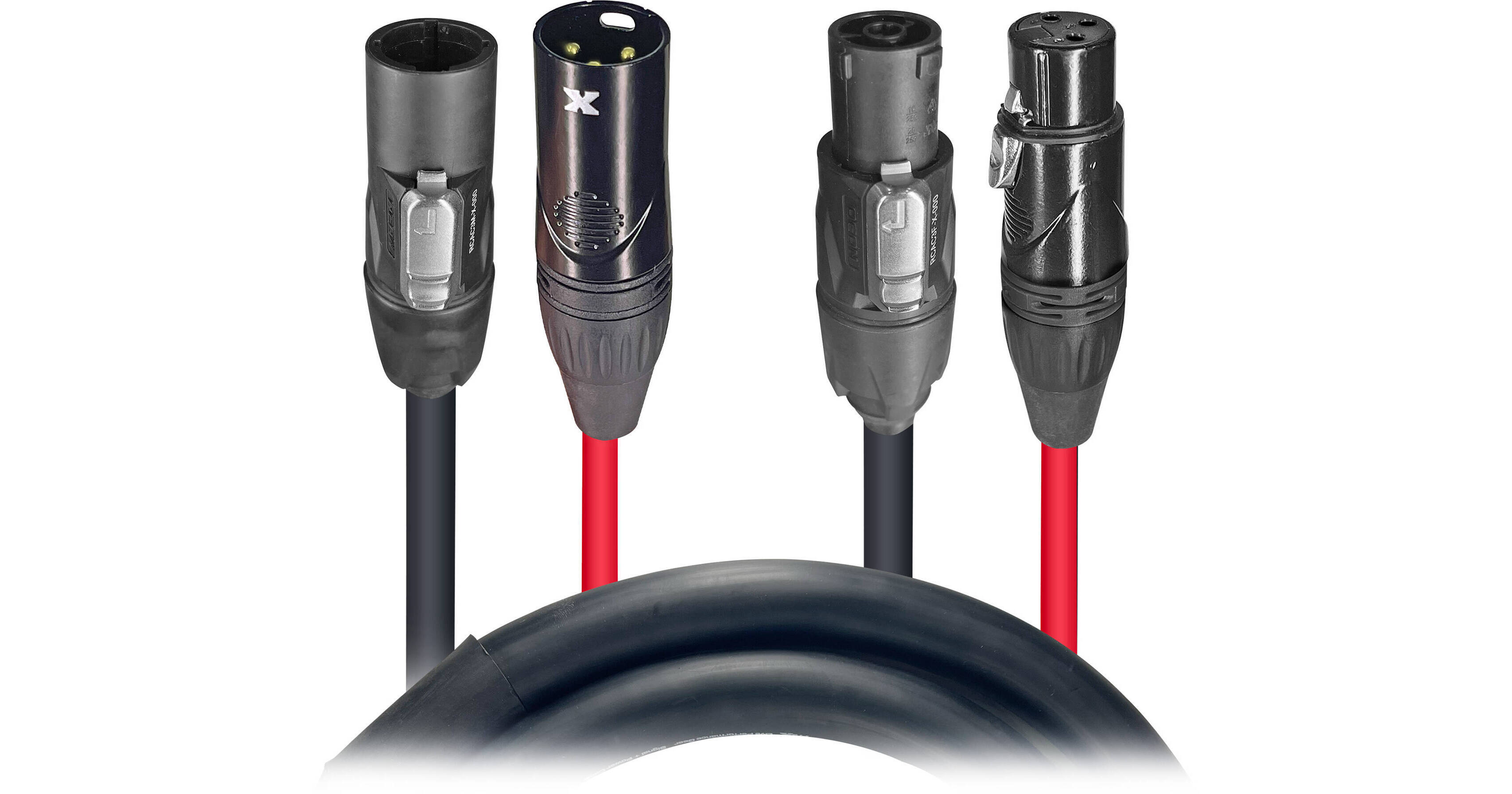 ProX PowerKon to DMX Combo Link Jumper Cable (3') XC-TR112-DMX03