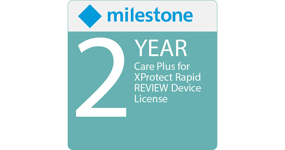 Milestone 2-Year Care Plus for XProtect Rapid REVIEW Y2XPRRDL